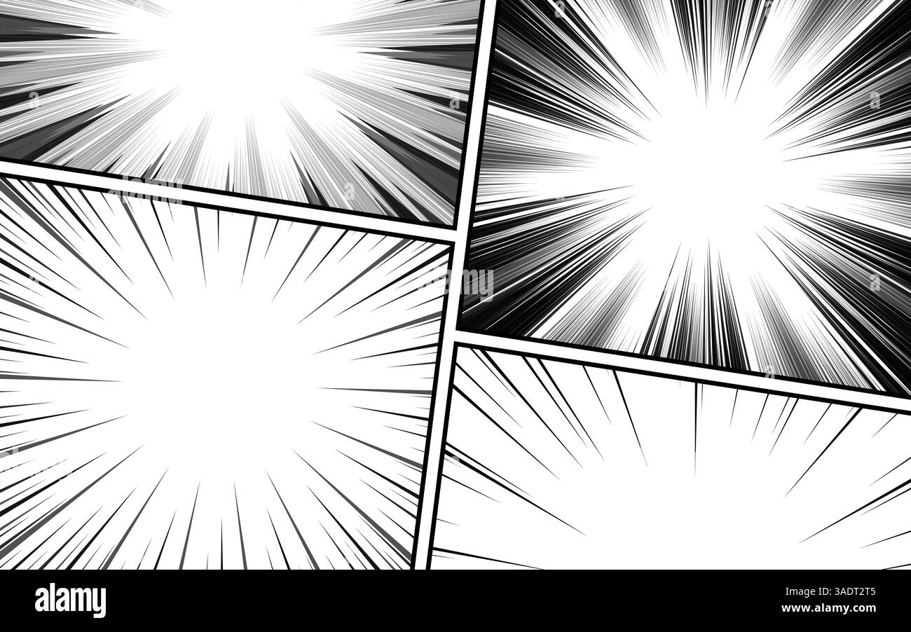 Comic book template. Comic magazine cover and grid page layout ...