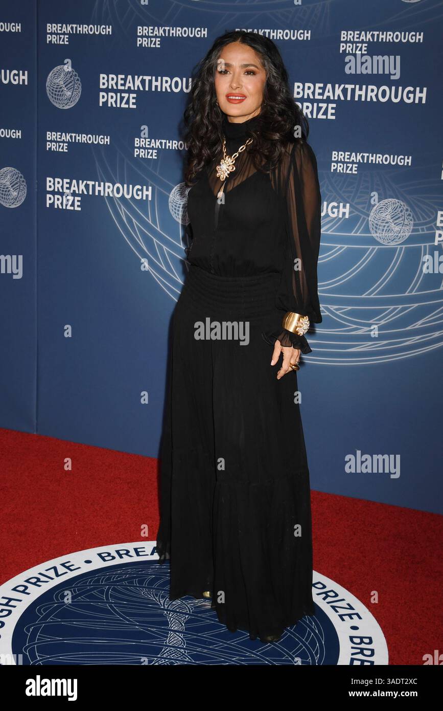 Santa Monica, Ca. 05th Apr, 2025. Salma Hayek at the 11th Breakthrough ...
