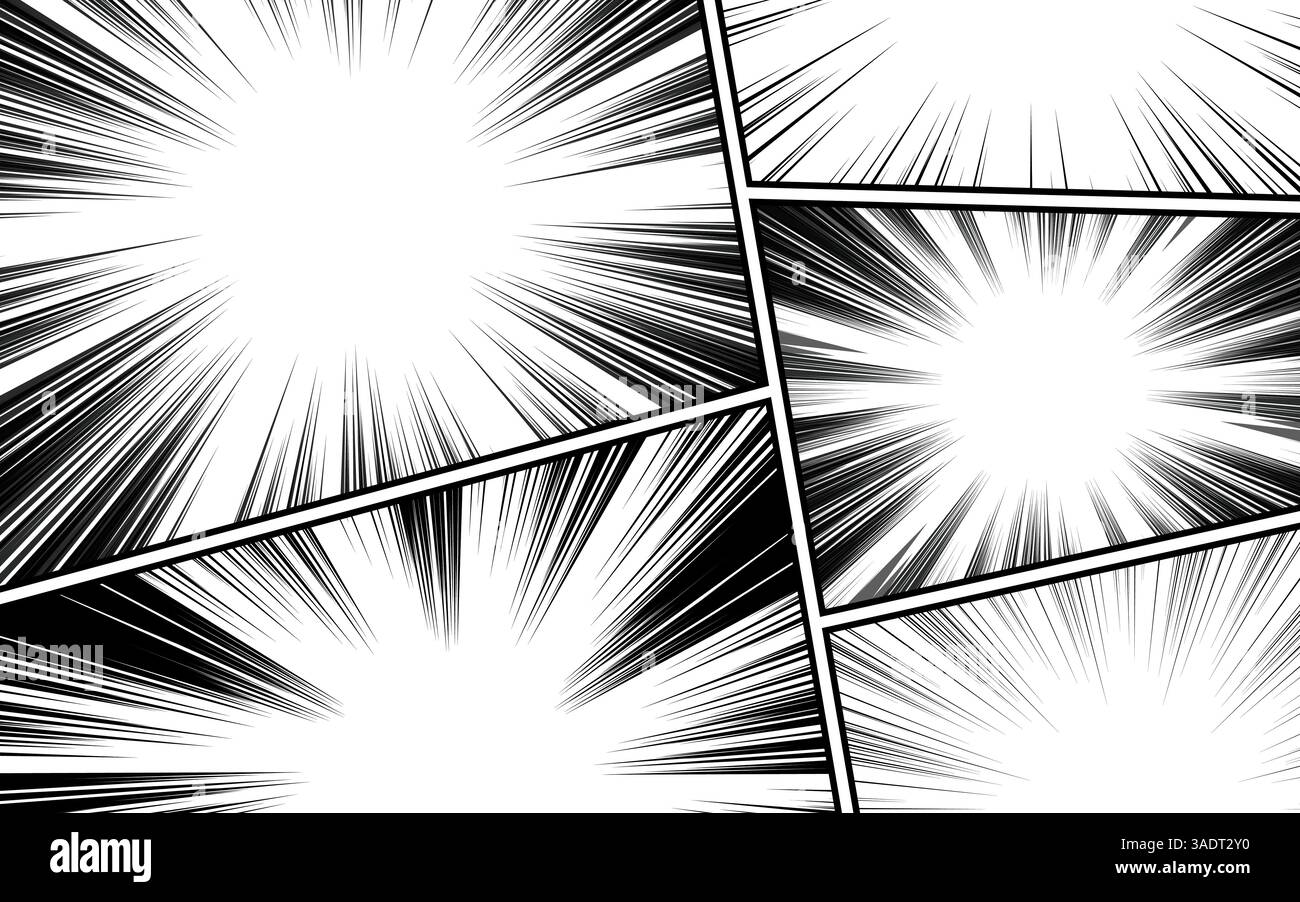 Comic scene page background template. vector illustration Stock Vector ...
