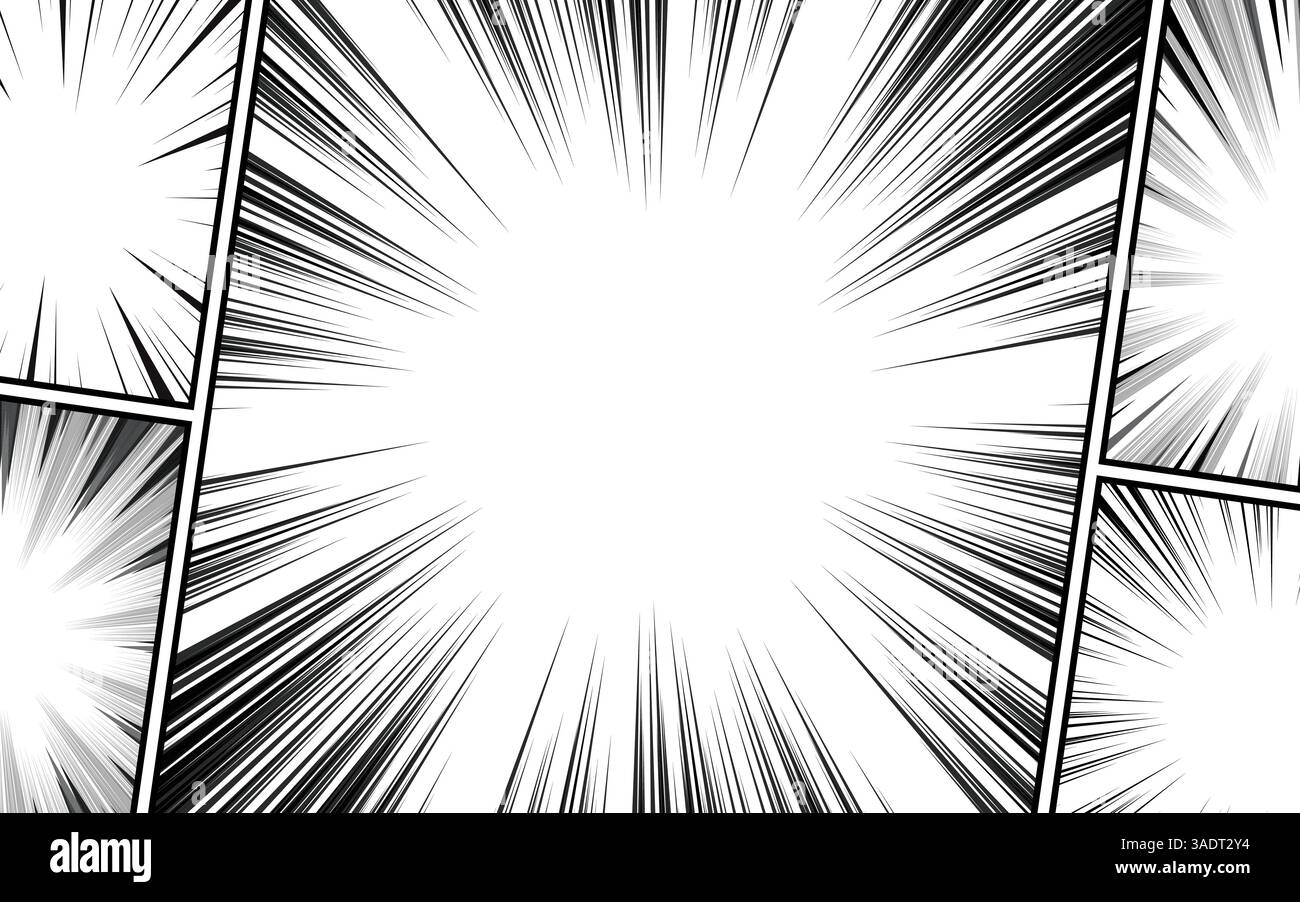 Comic scene page background template. vector illustration Stock Vector ...