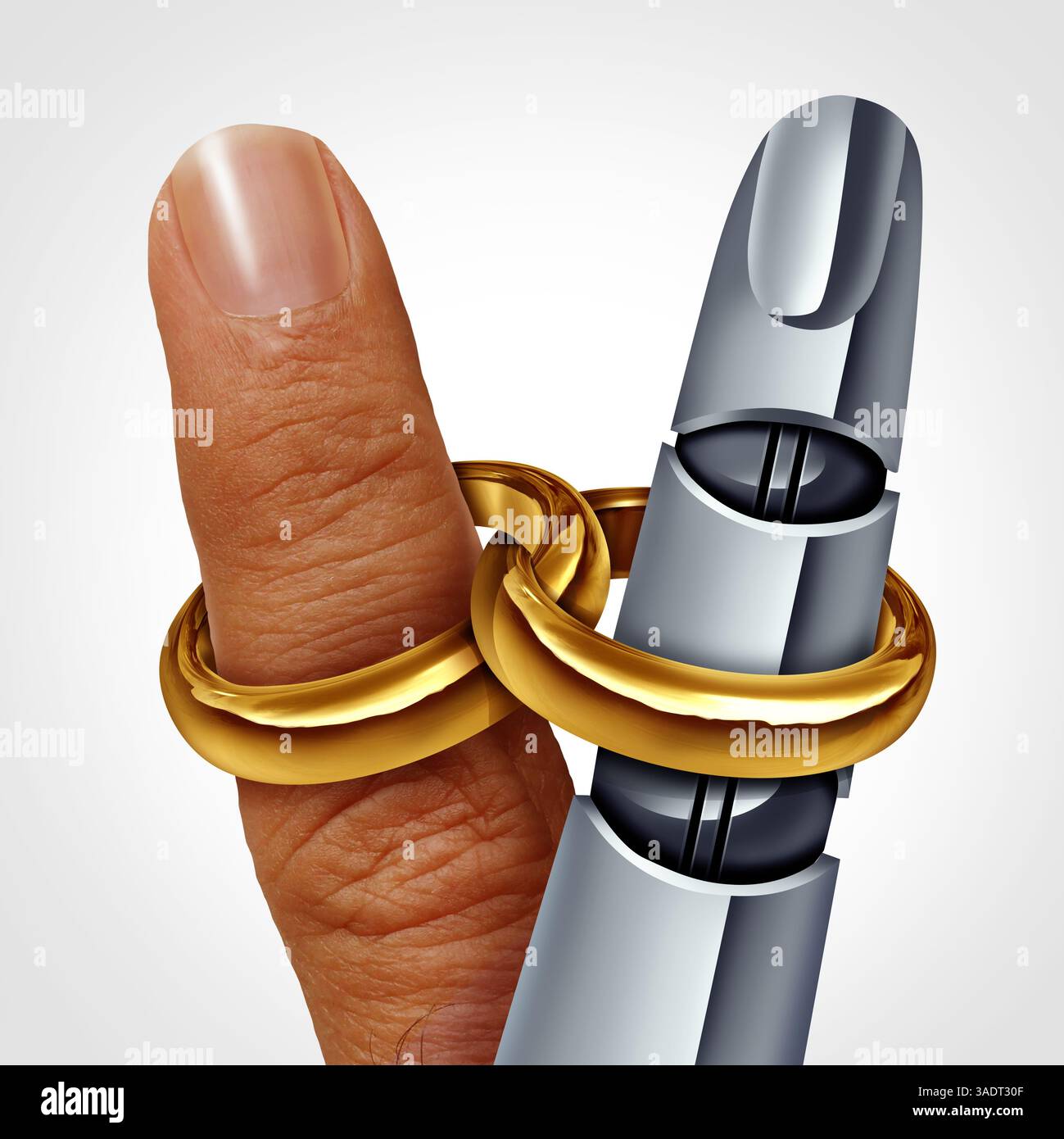 Robot Marriage and AI Marriages Concept and future relationship as a ...