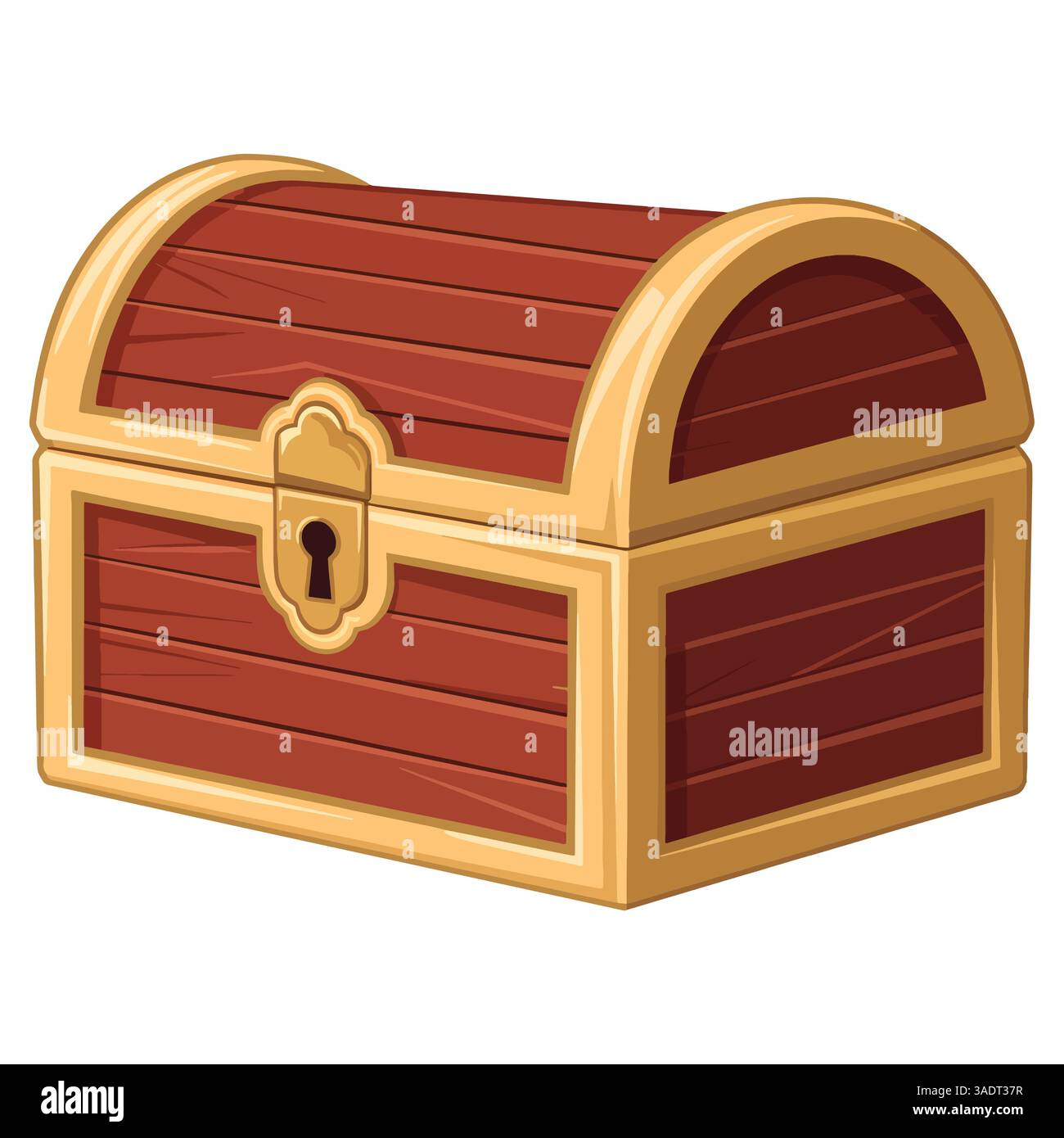 Antique metal box on Stock Vector Images - Alamy