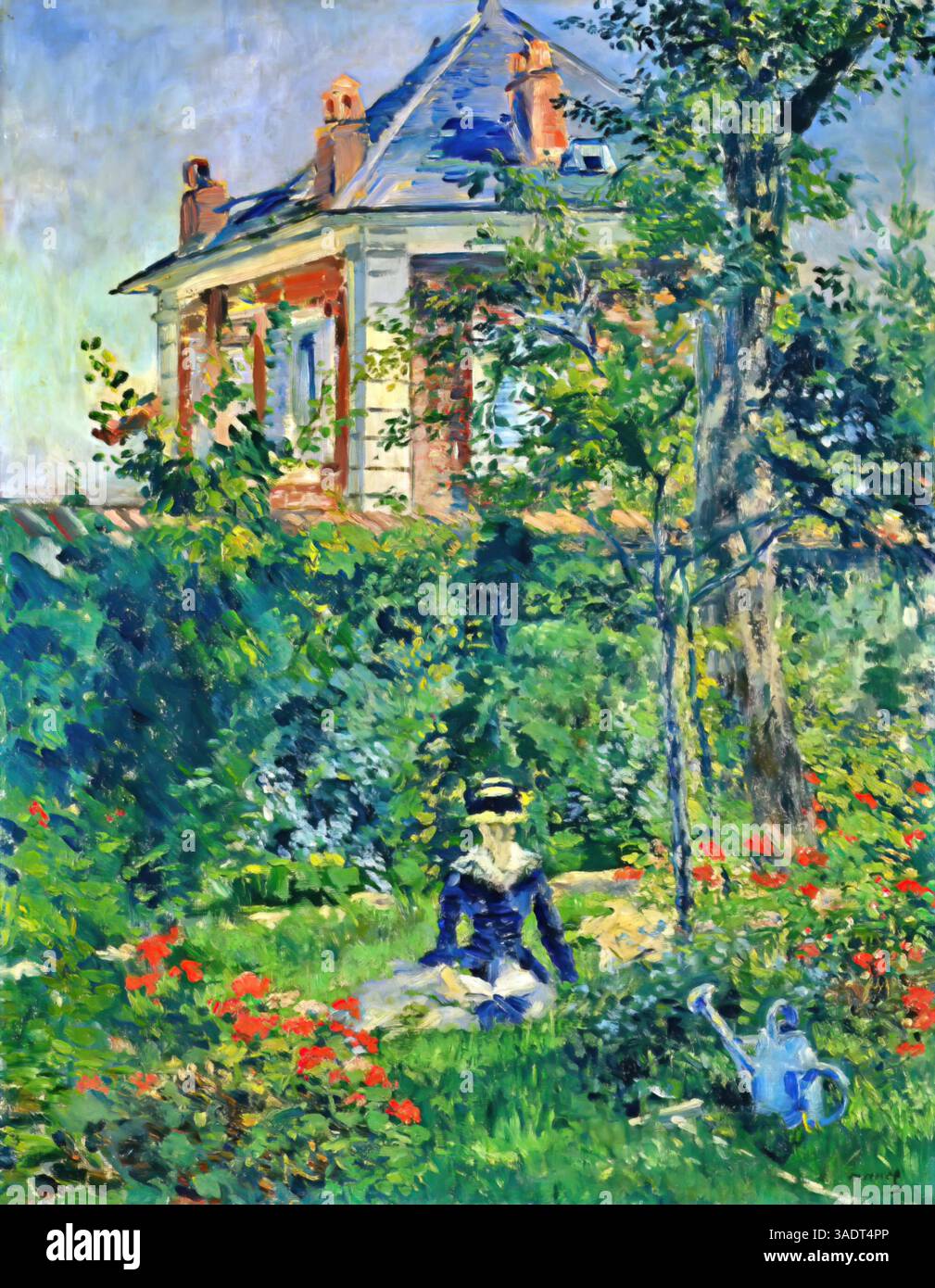 A Corner of the Bellevue Garden (Un Coin du jardin de Bellevue), 1880 – Edouard Manet Stock ...