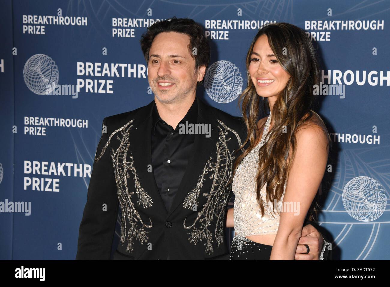 Santa Monica, Ca. 05th Apr, 2025. Sergey Brin and Gerelyn Gilbert-Soto ...