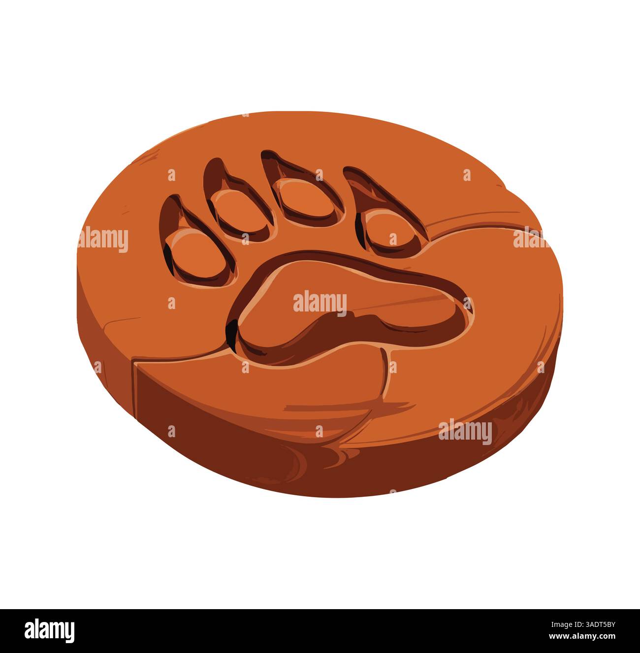 Footprint in the soil Stock Vector Images - Alamy