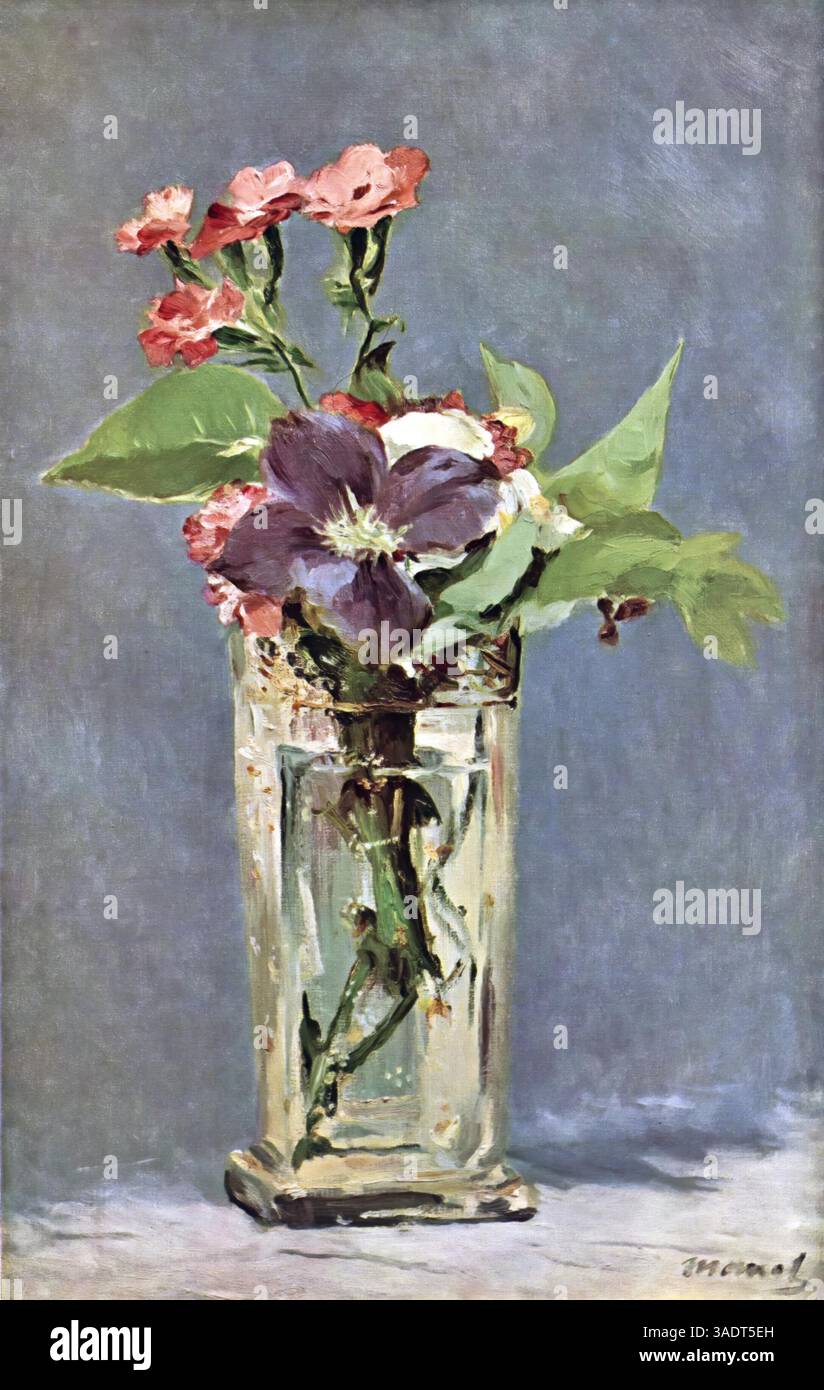 Flowers in a Crystal Vase, 1882 – Edouard Manet Stock Vector Image & Art - Alamy