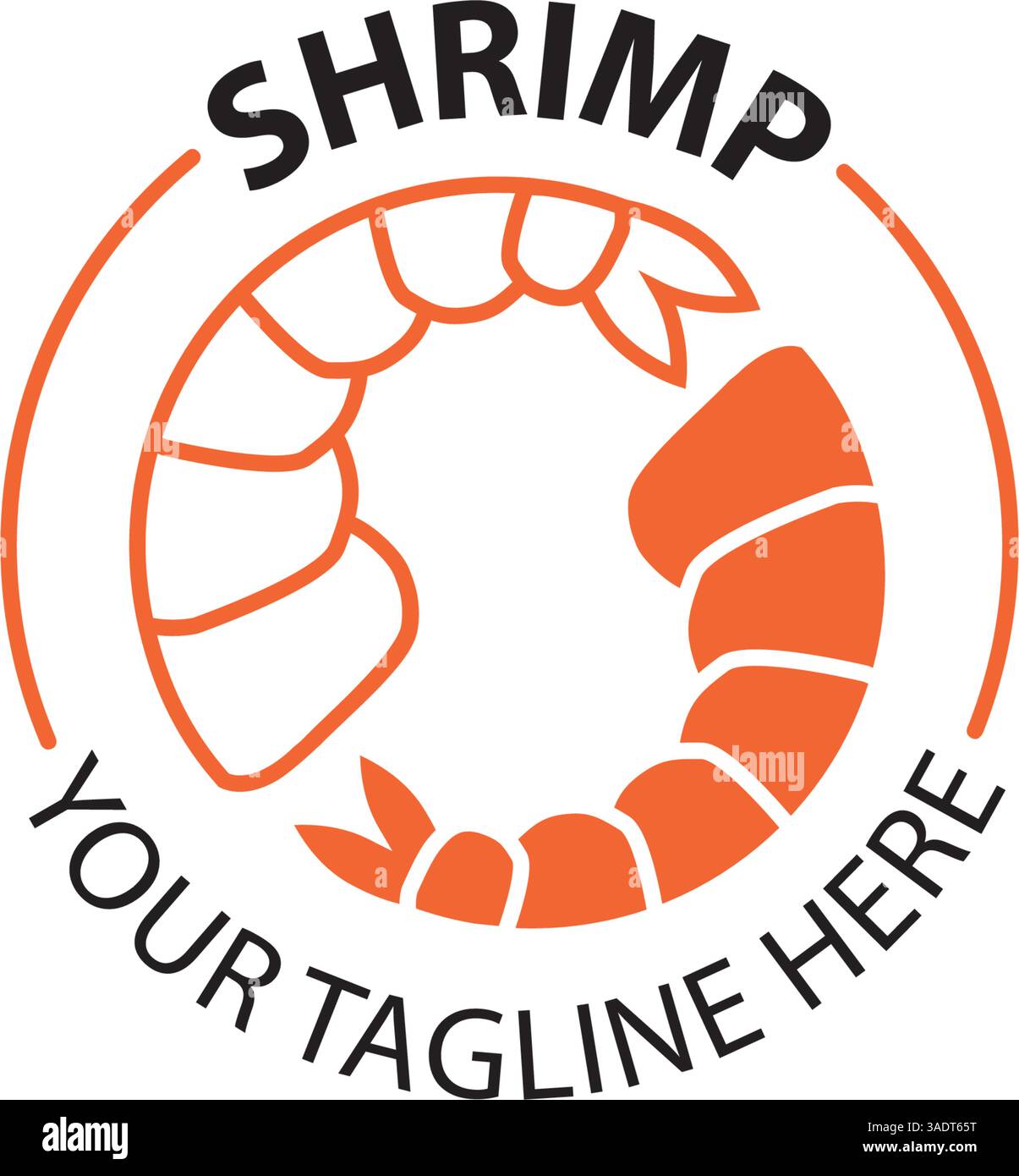 Shrimp minimal logo hi-res stock photography and images - Alamy