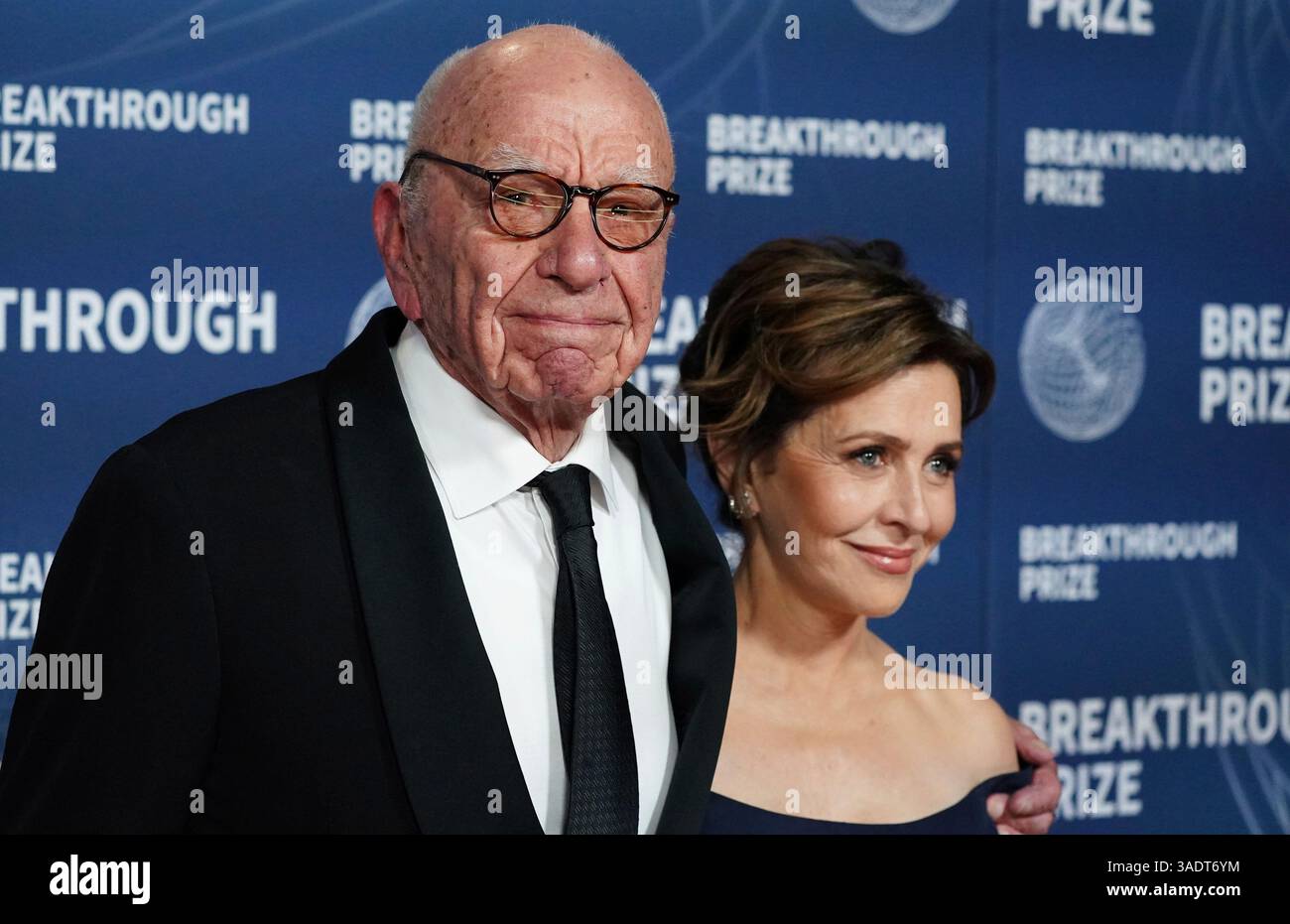 Rupert Murdoch, left, and Elena Zhukova arrive at the 11th Breakthrough ...