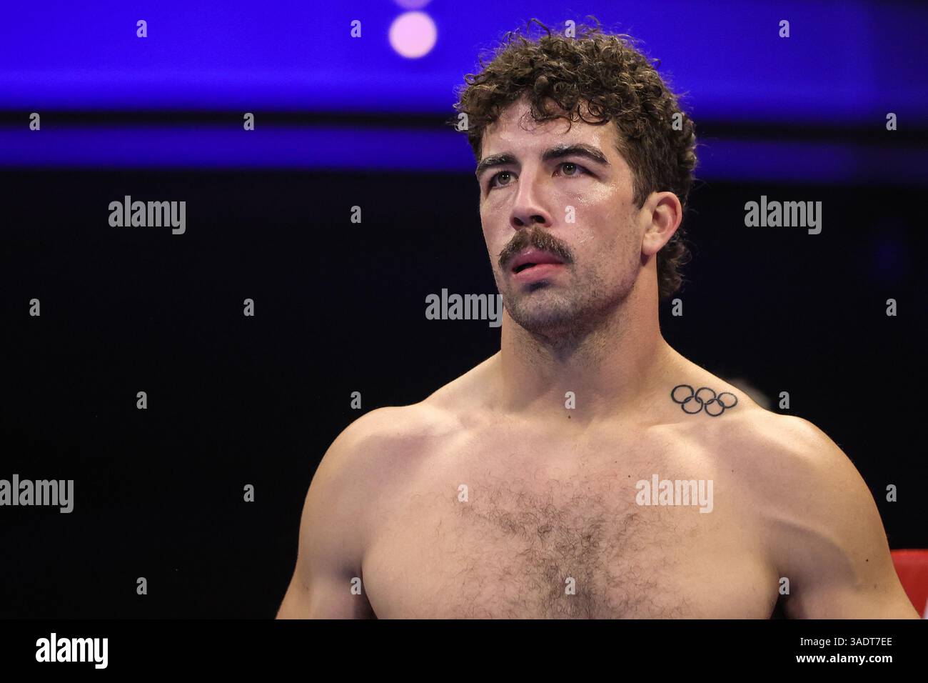 April 5, 2025: Heavyweight Richard Torrez Jr. in the ring prior to the ...
