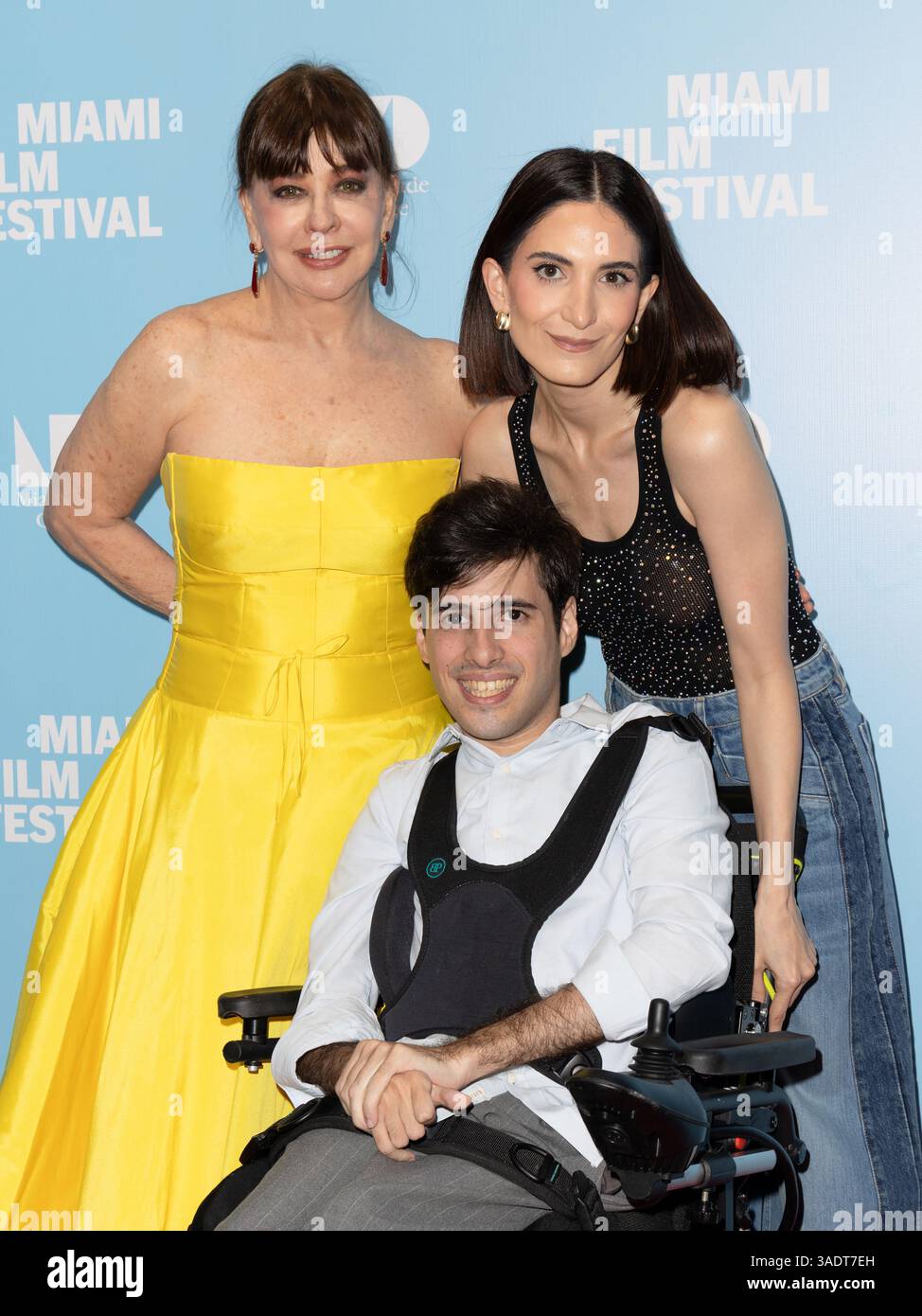 MIAMI, FLORIDA - APRIL 05: Mimi Lazo, actor Jonathan Benaim and Paulina ...