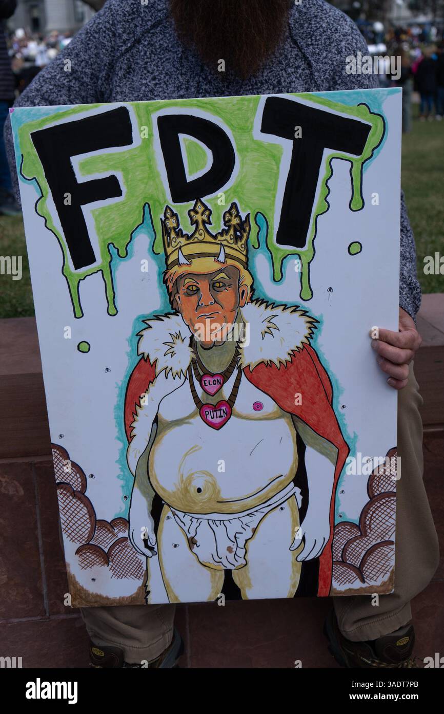 Fire Donald Trump Sign, Anti-Trump Protest, Denver, CO, USA, April 5 ...