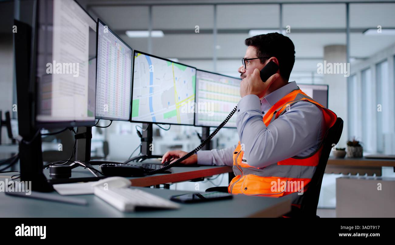 Emergency Call Center. 911 Phone Service. Fire And Ambulance Stock ...