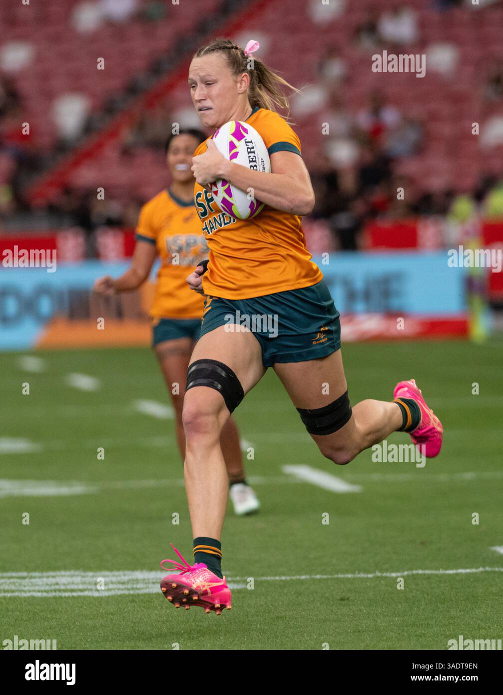 SINGAPORE, SINGAPORE. APRIL 5th 2025 HSBC Singapore 7s Rugby Australia ...