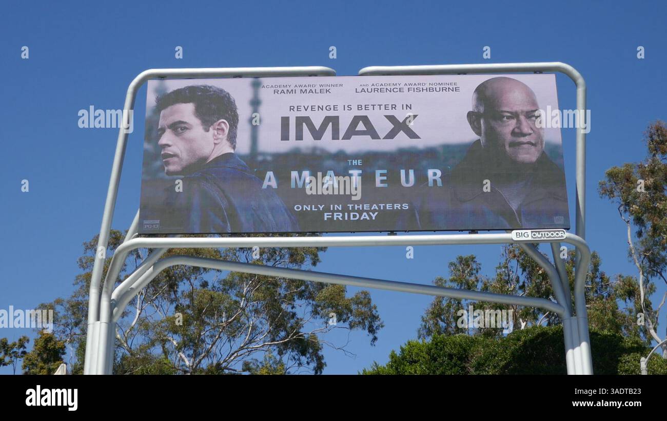 Los Angeles, California, USA 5th April 2025 Rami Malek and Laurence ...