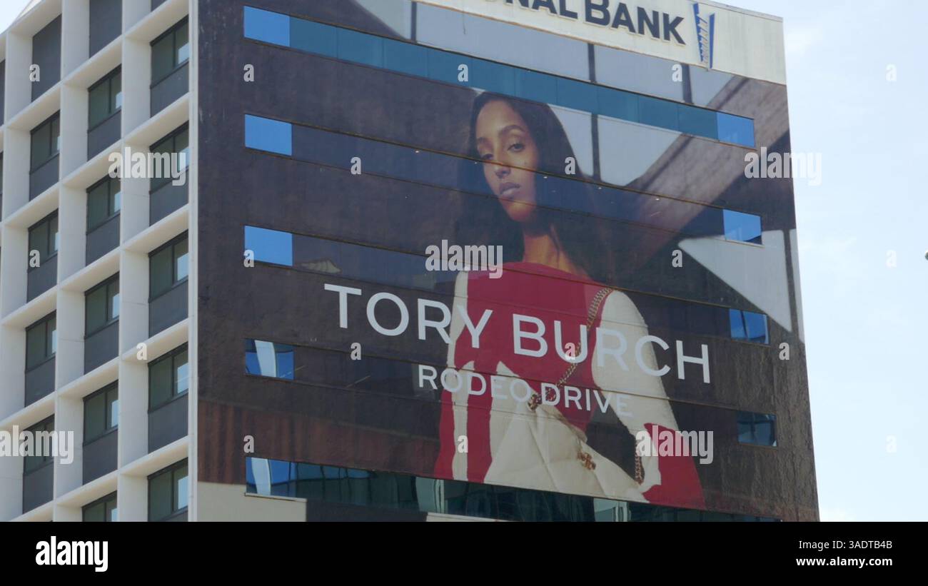Los Angeles, California, USA 5th April 2025 Tory Burch Billboard on ...