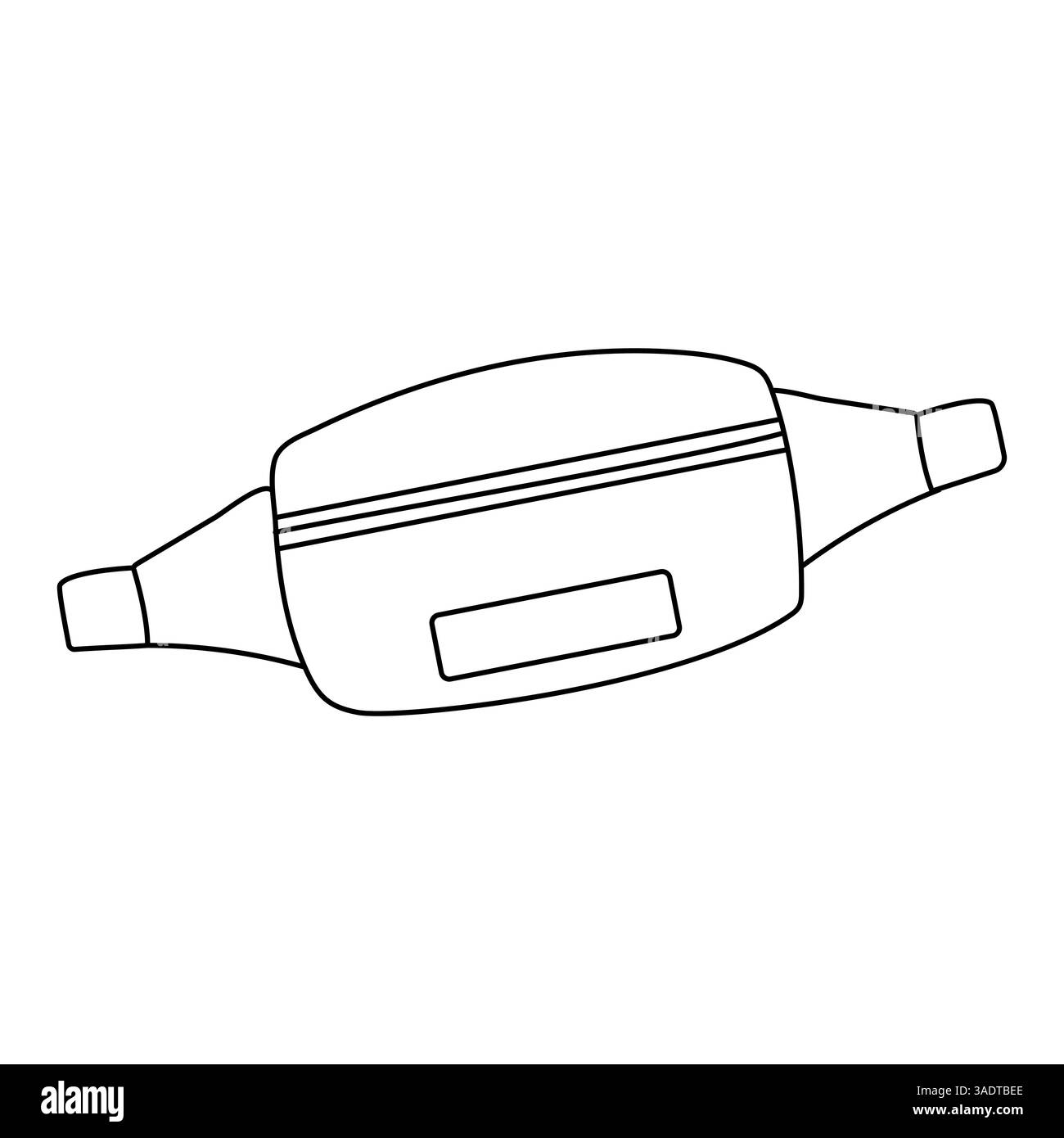 Stylish fanny pack design on display without color or texture ...