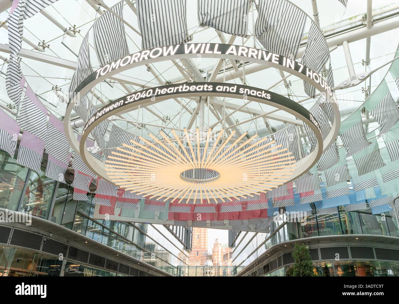 London, England, UK - The Four Winds installation (in Cardinal Place ...