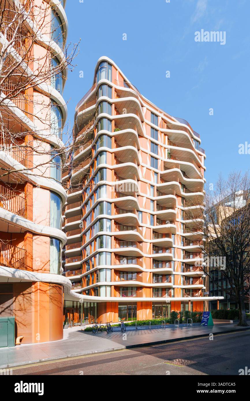 London, England, UK - Triptych Bankside housing development by Squire ...