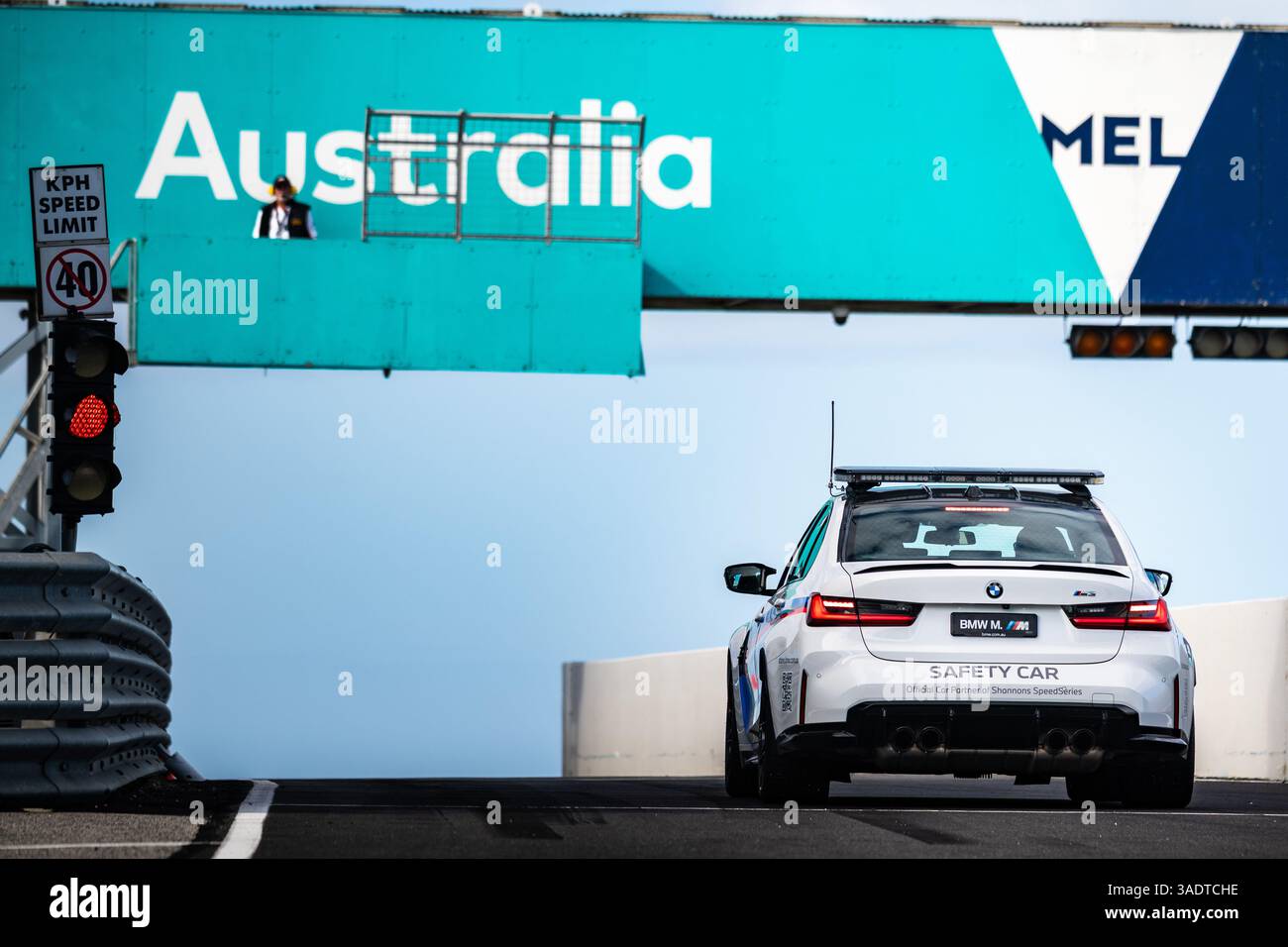 Ventnor, Victoria, Australia. 6th Apr, 2025. The BMW M-Sport safety car ...