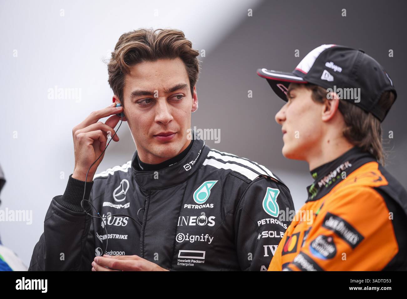 RUSSELL George (gbr), Mercedes AMG F1 Team W16, PIASTRI Oscar (aus ...