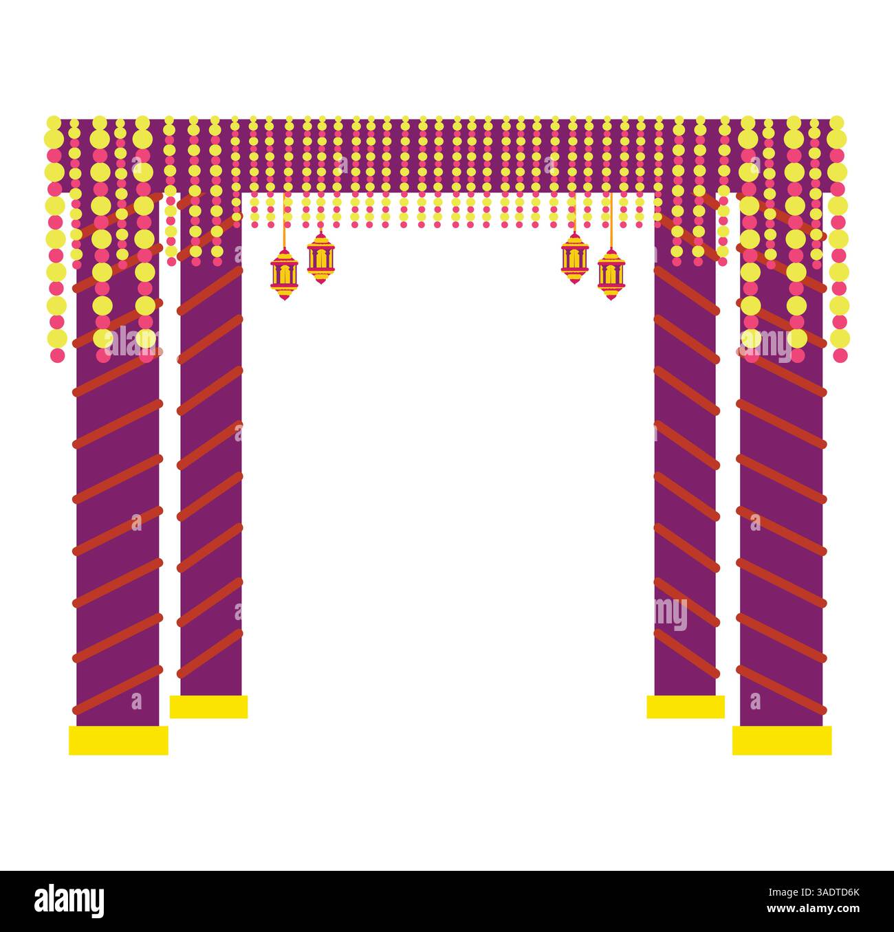 Wedding Mandap for Bride and Groom Stock Vector Image & Art - Alamy