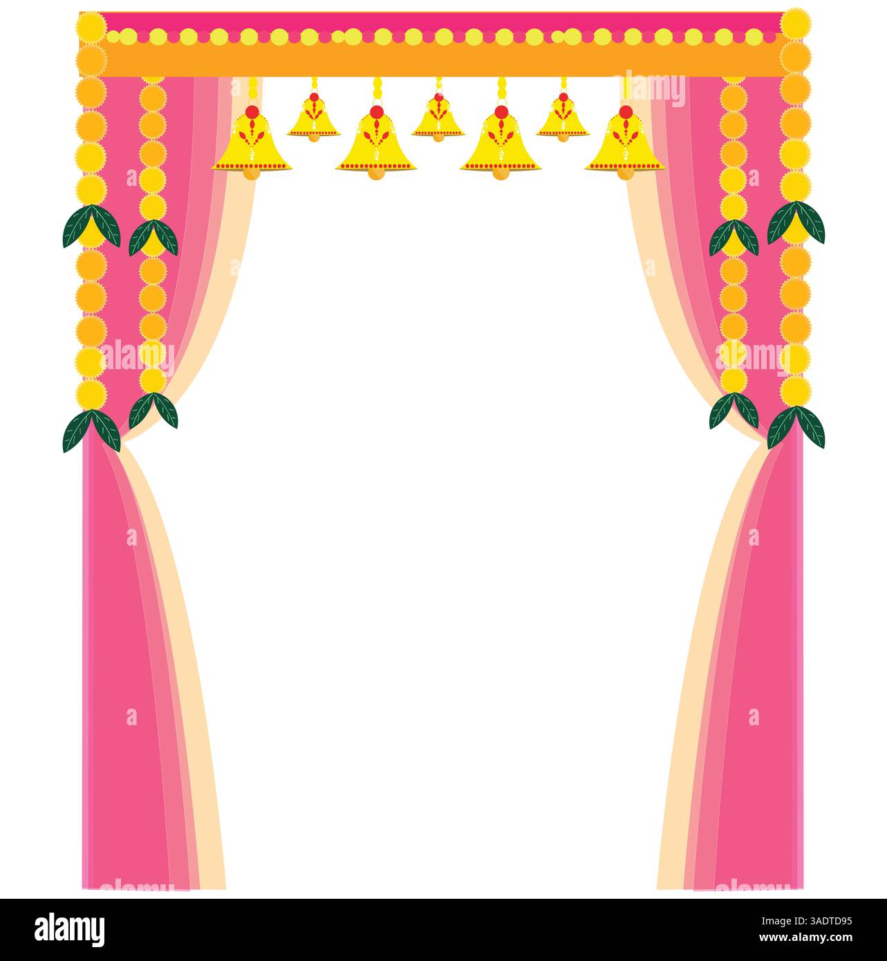 wedding ceremony decorative entrance gate Stock Vector Image & Art - Alamy