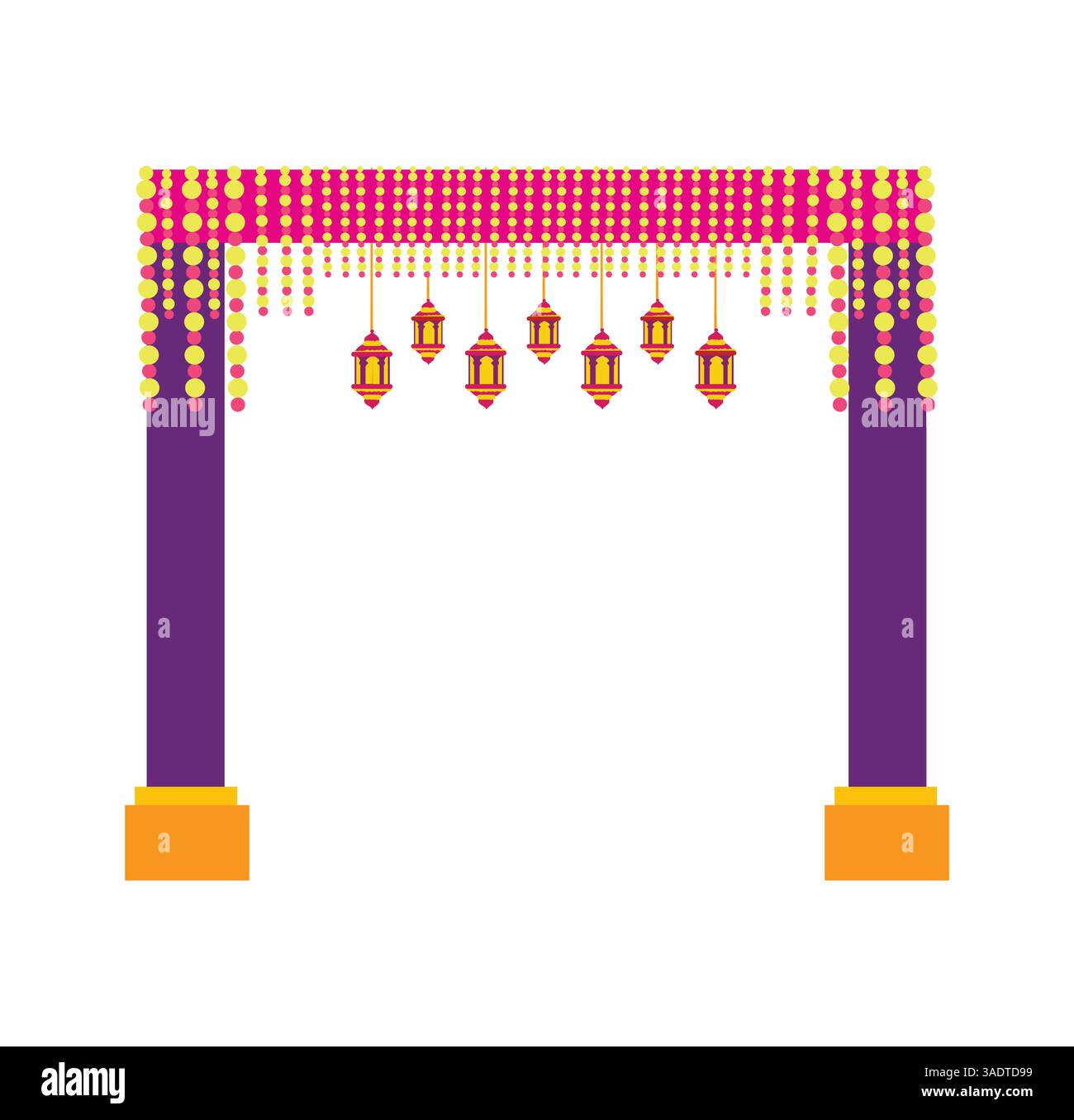 Night wedding ceremony Stock Vector Images - Alamy