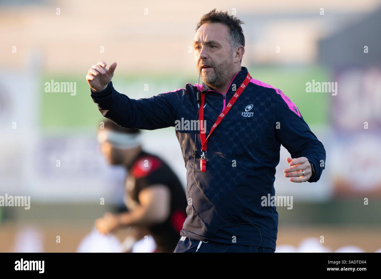 Galway, Ireland. 05th Apr, 2025. The Cardiff Head Coach Matt Sherratt ...
