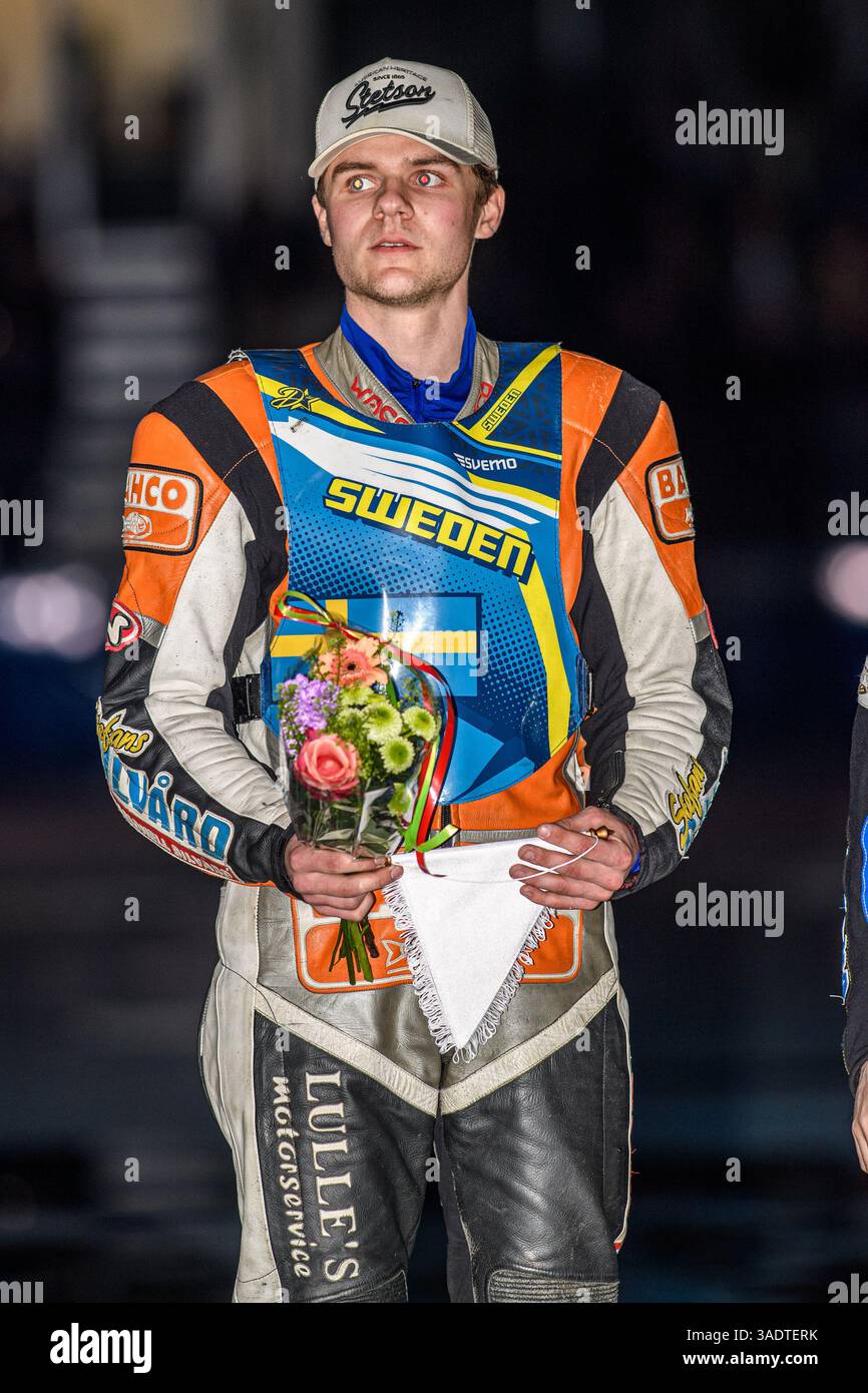Heerenveen, Netherlands. 05th Apr, 2025. Reserve Melwin Björklin (18 ...