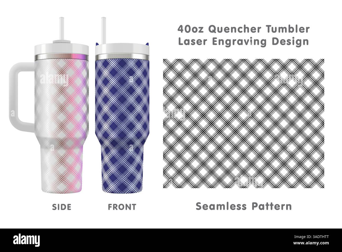 Seamless laser engraving design for 40oz tumbler. Abstract tileable ...