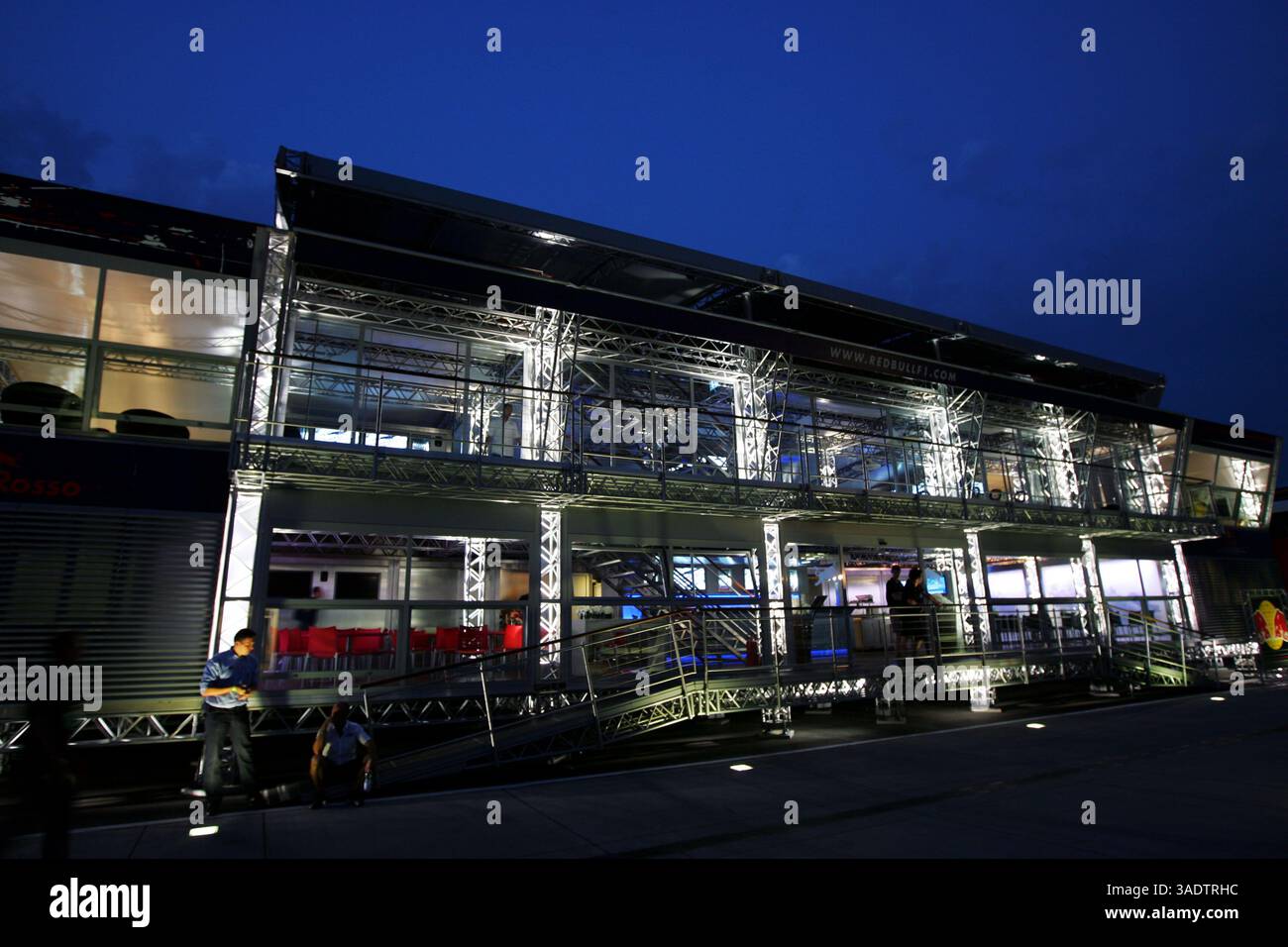 Red bull energy station at night hi-res stock photography and images ...