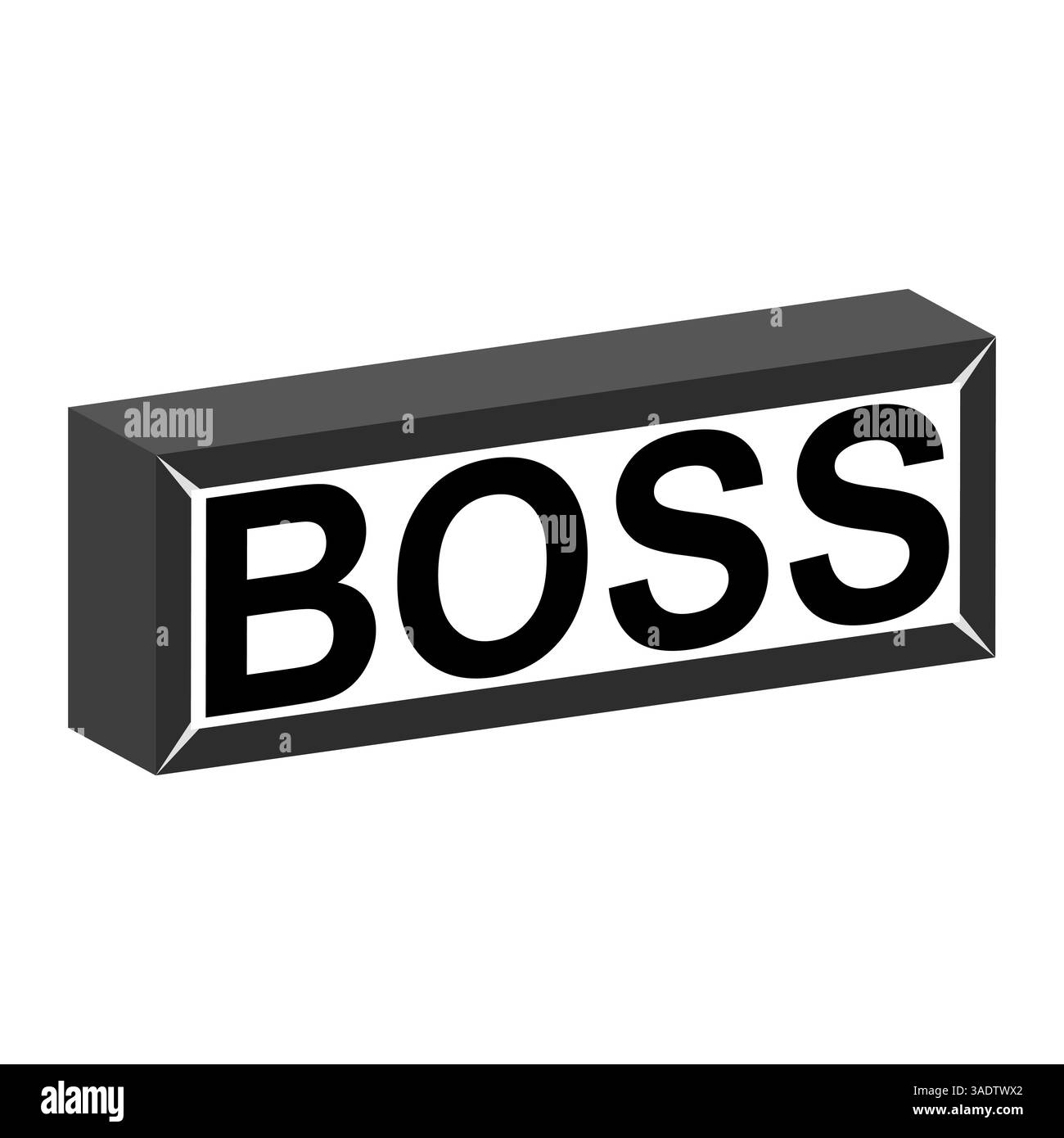 sign Bold BOSS Sign Strong Leadership, Authority, and Success Symbol ...