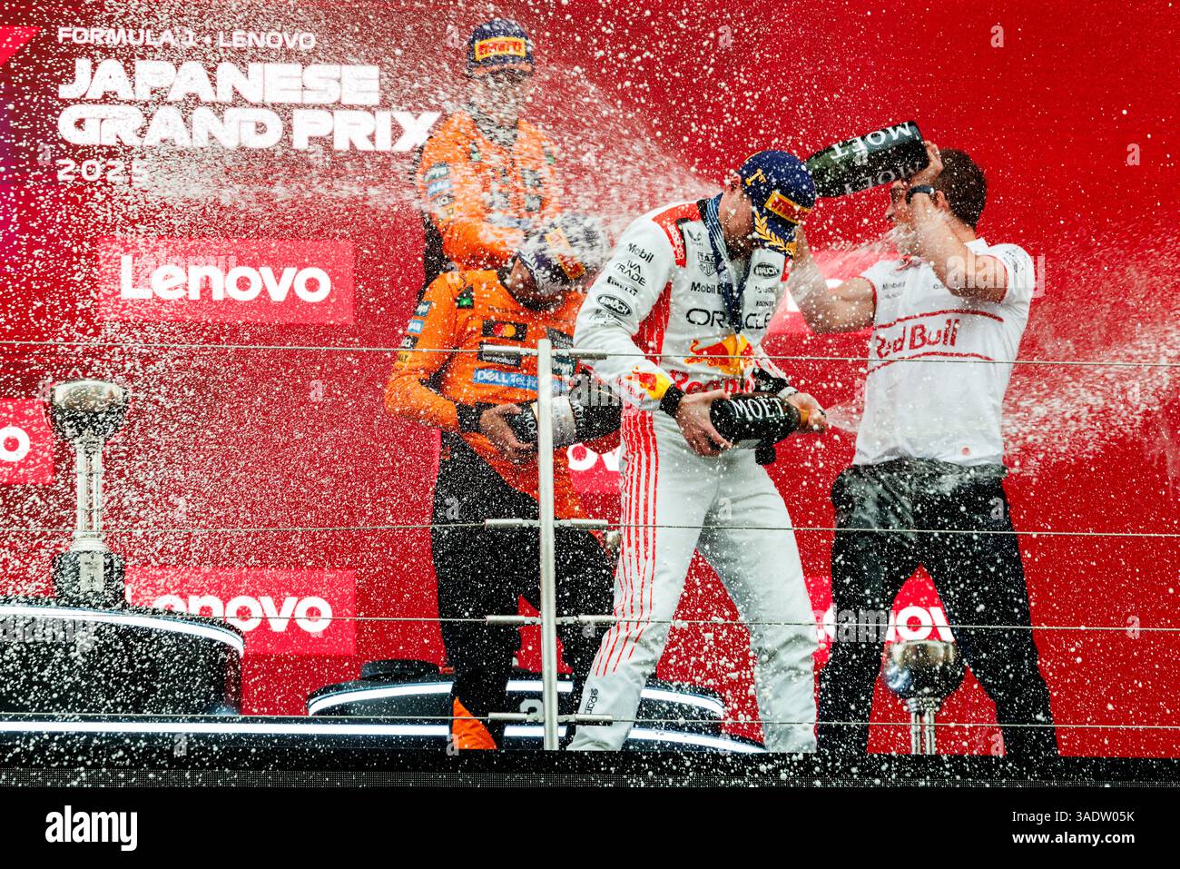 Suzuka, 06 Apr 2025: Max Verstappen (NED) of Red Bull Racing wins the Japan Grand Prix with ...