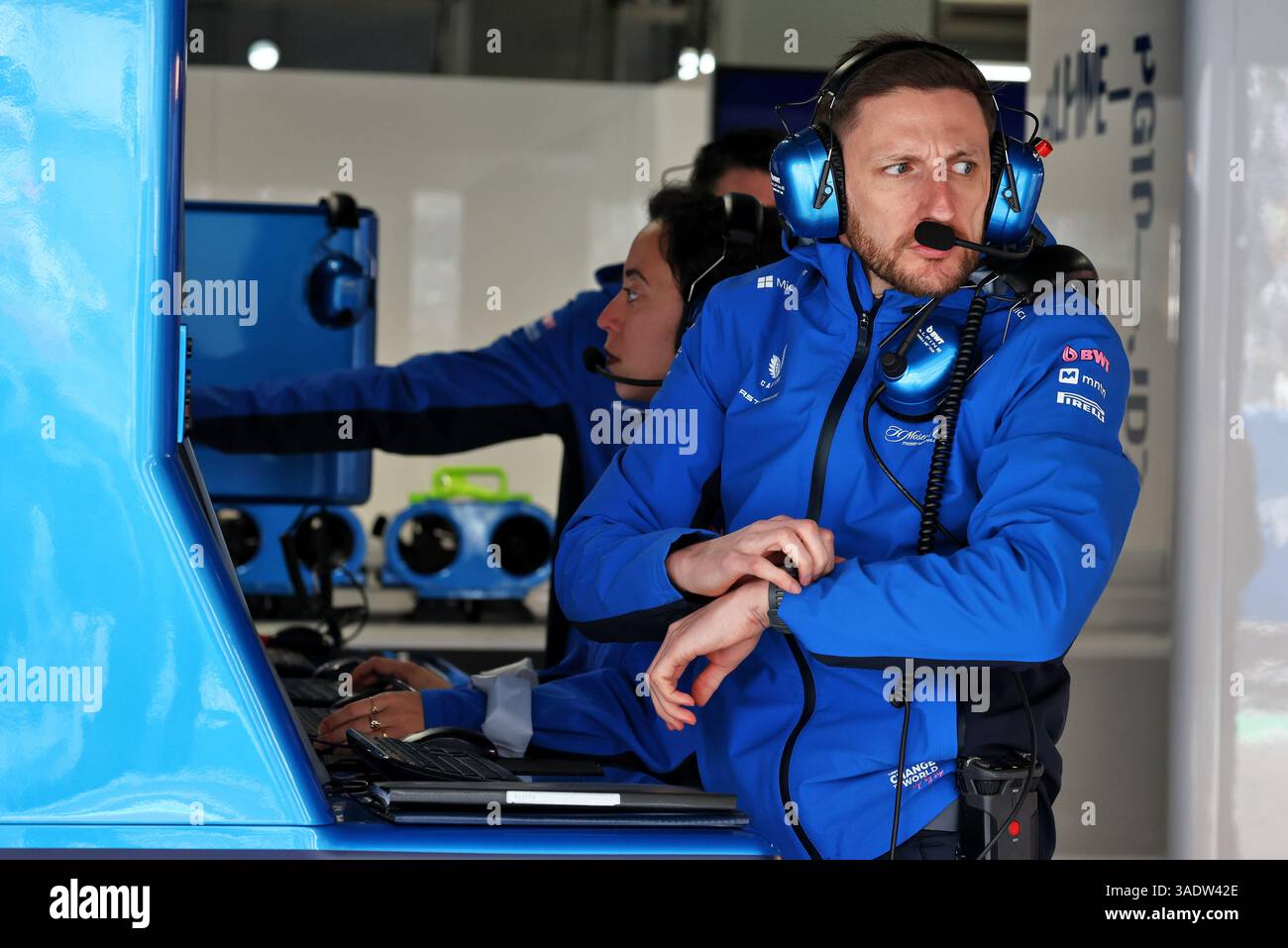 Stuart Barlow (GBR) Alpine F1 Team Performance Engineer. 06.04.2025 ...