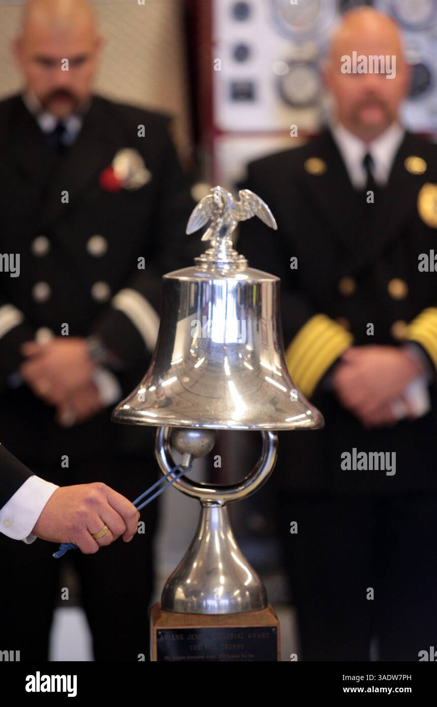 Eric Engman/News-Miner.A bell tolls in remembrance of the 453 public ...