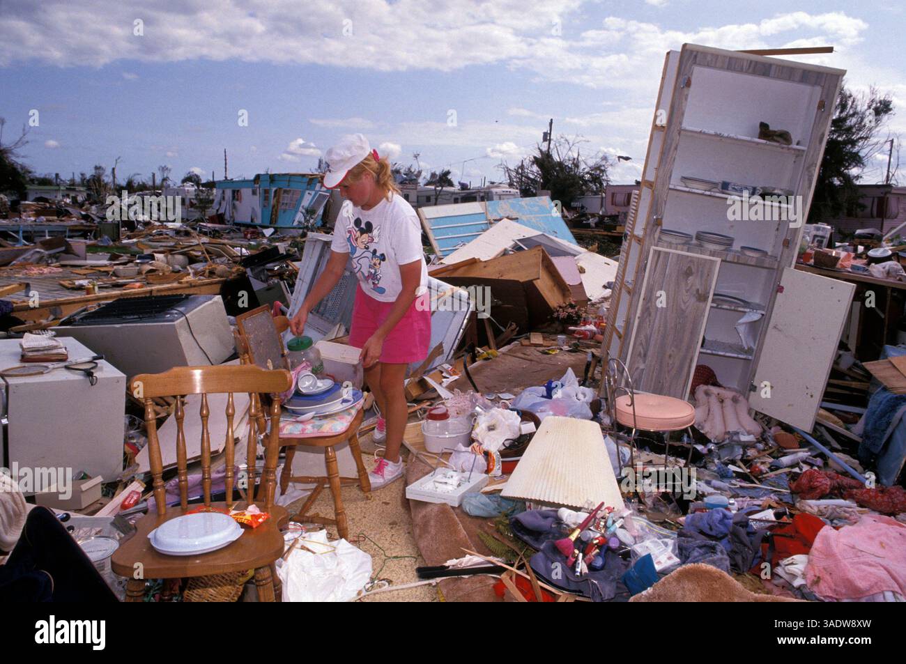 Sep 02, 1992; Southern Dade County, FL, USA; Andrew was a small and ...