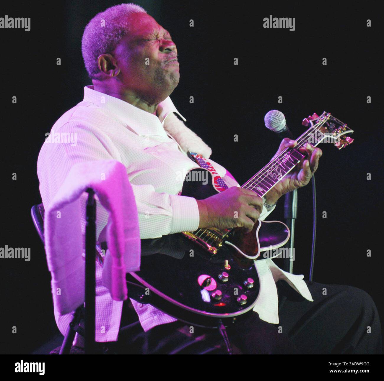 Aug 25, 2004; Mt. Pleasant, MI, USA; Musician B.B. KING brings the ...