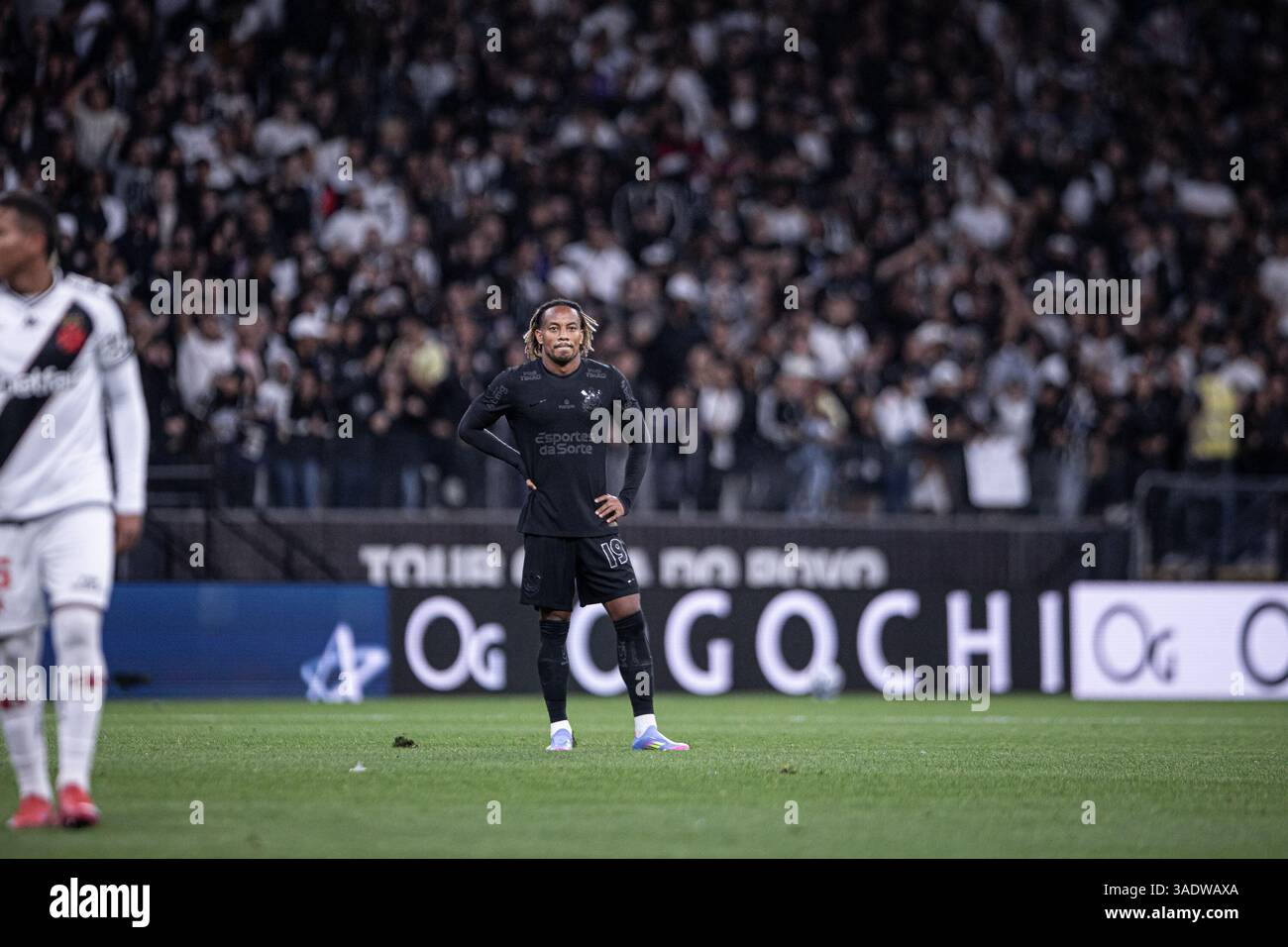 SÃO PAULO, BRAZIL - APRIL 5: Andre Carrillo of Corinthians reacts ...