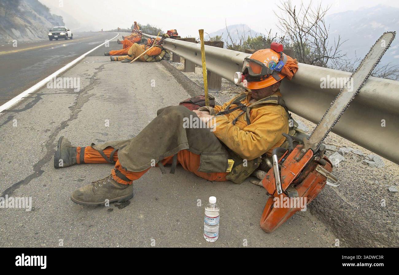 Oct 27, 2003; Descanso, CA, USA; CALIFORNIA WILDFIRES. The largest ...
