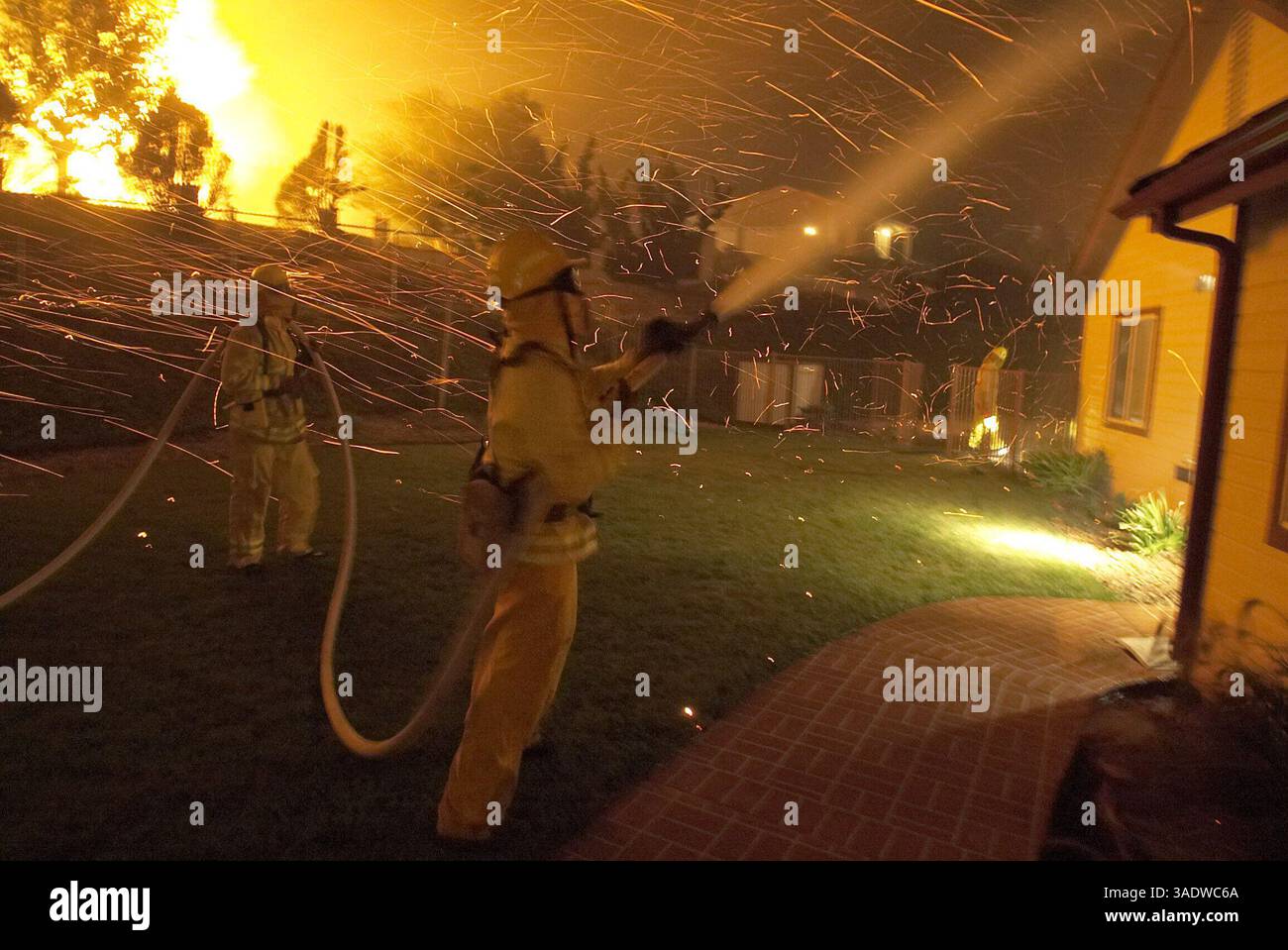 Oct 26, 2003; Ramona, CA, USA; The largest wildfire in California ...