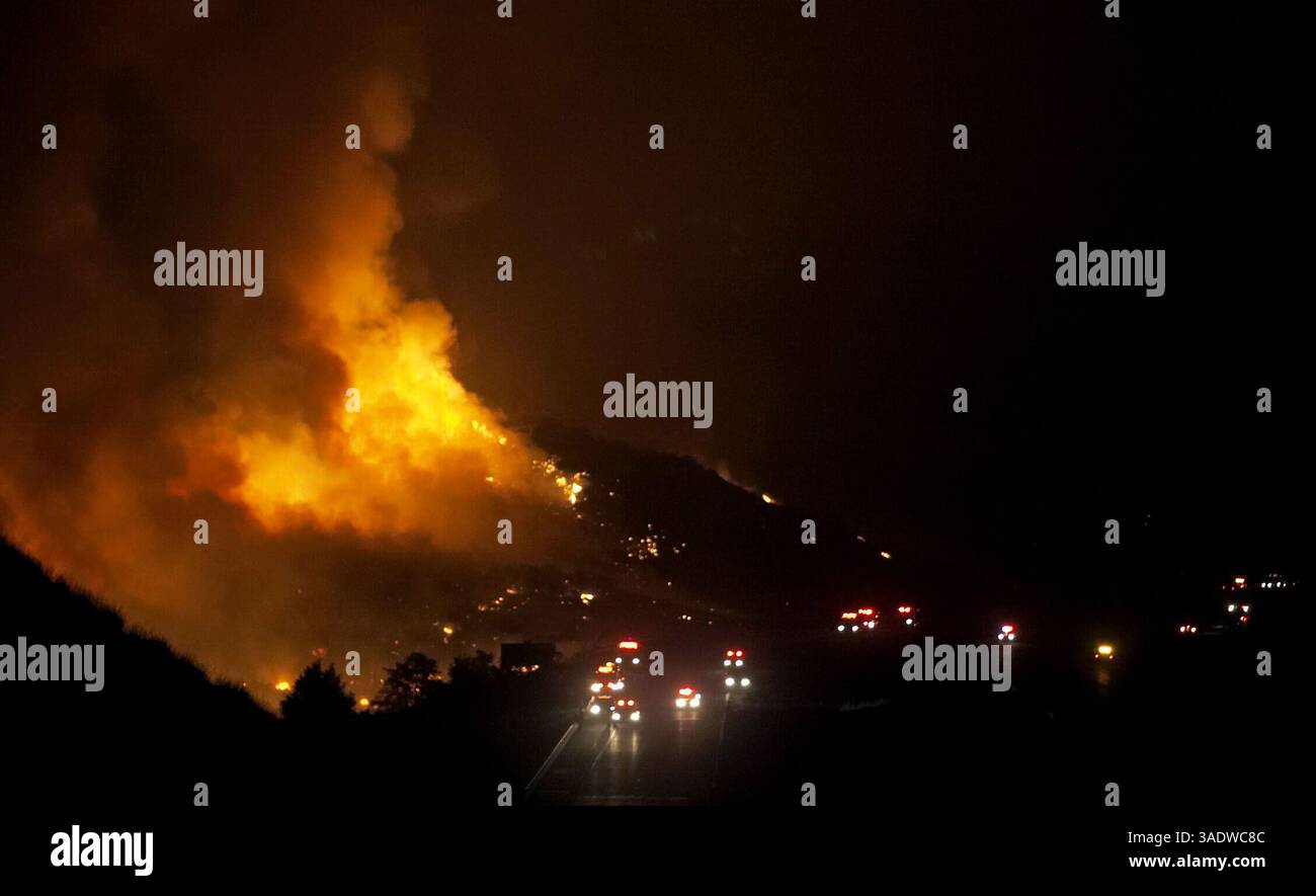 Oct 28, 2003; Descanso, CA, USA; CALIFORNIA WILDFIRES. The largest ...