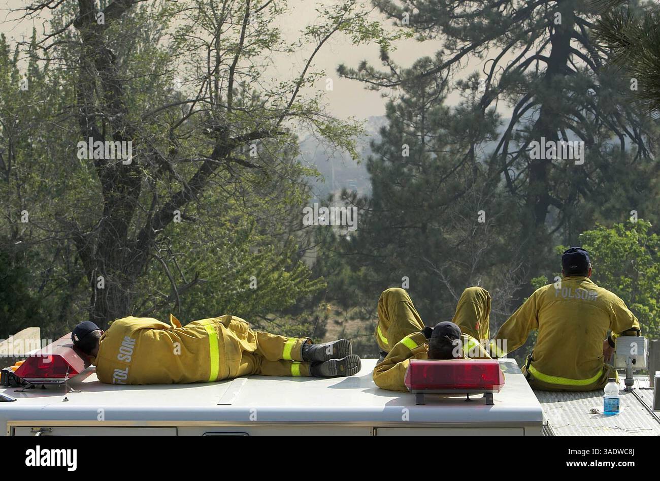 Oct 29, 2003; Cuyameca Mountain, CA, USA; CALIFORNIA WILDFIRES. The ...