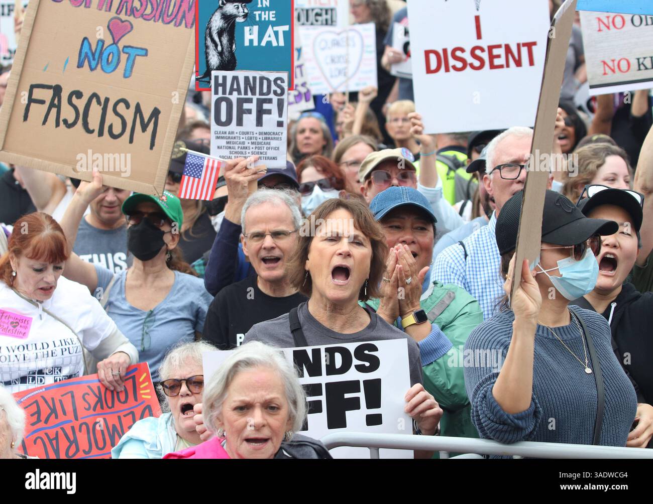 Hands Off protest against the policies of US President Donald Trump in ...