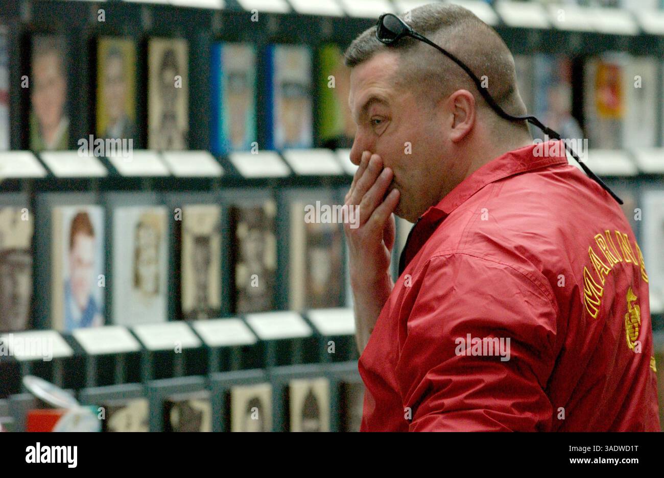 Mar 27, 2005; Arlington, Virginia, USA; Active duty Marine Sgt. Geoff ...