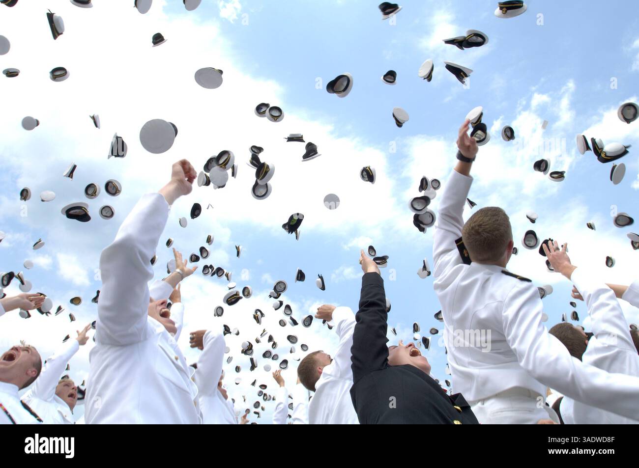 May 27, 2005; Annapolis, MD, USA; Newly commissioned US Marine Corps ...