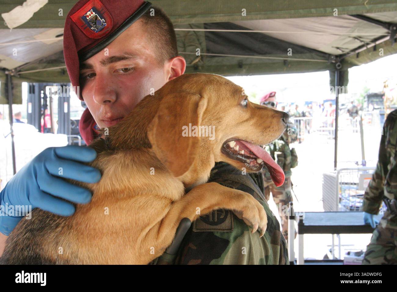 Sep 08, 2005; New Orleans, LA, USA; PFC MICHALSKI of the 82nd Airborne ...