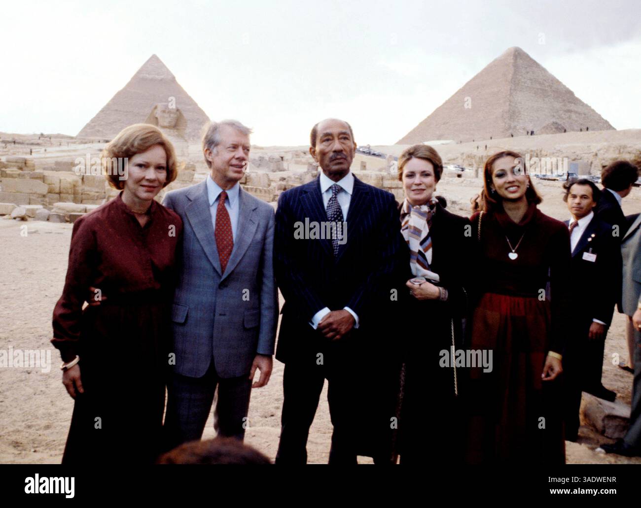 Mar 13, 1979; Cairo, EGYPT; (L-R) First Lady ROSALYNN CARTER, U.S ...