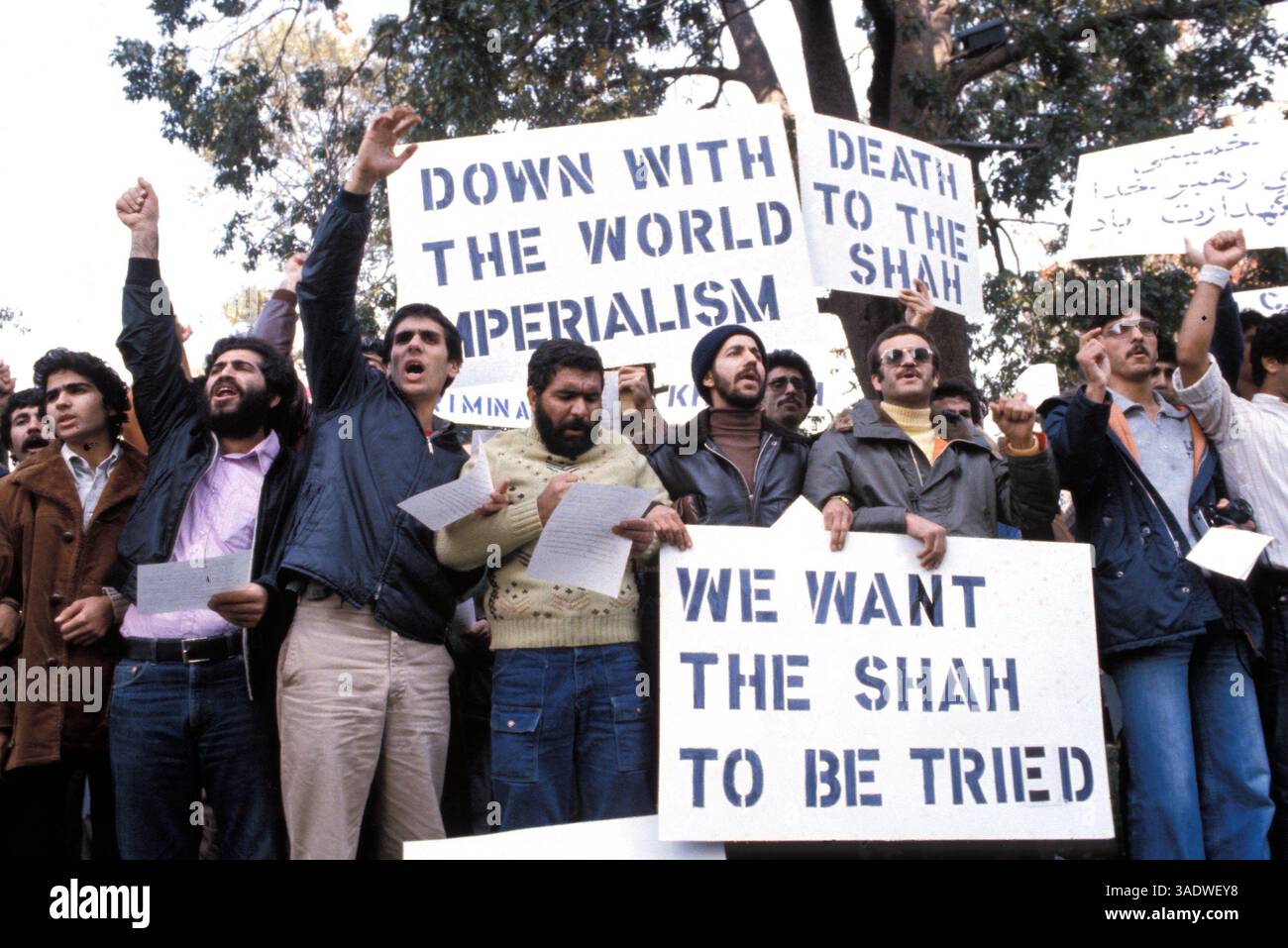 Nov 13, 1979; Washington, DC, USA; Iranians in America protest against ...