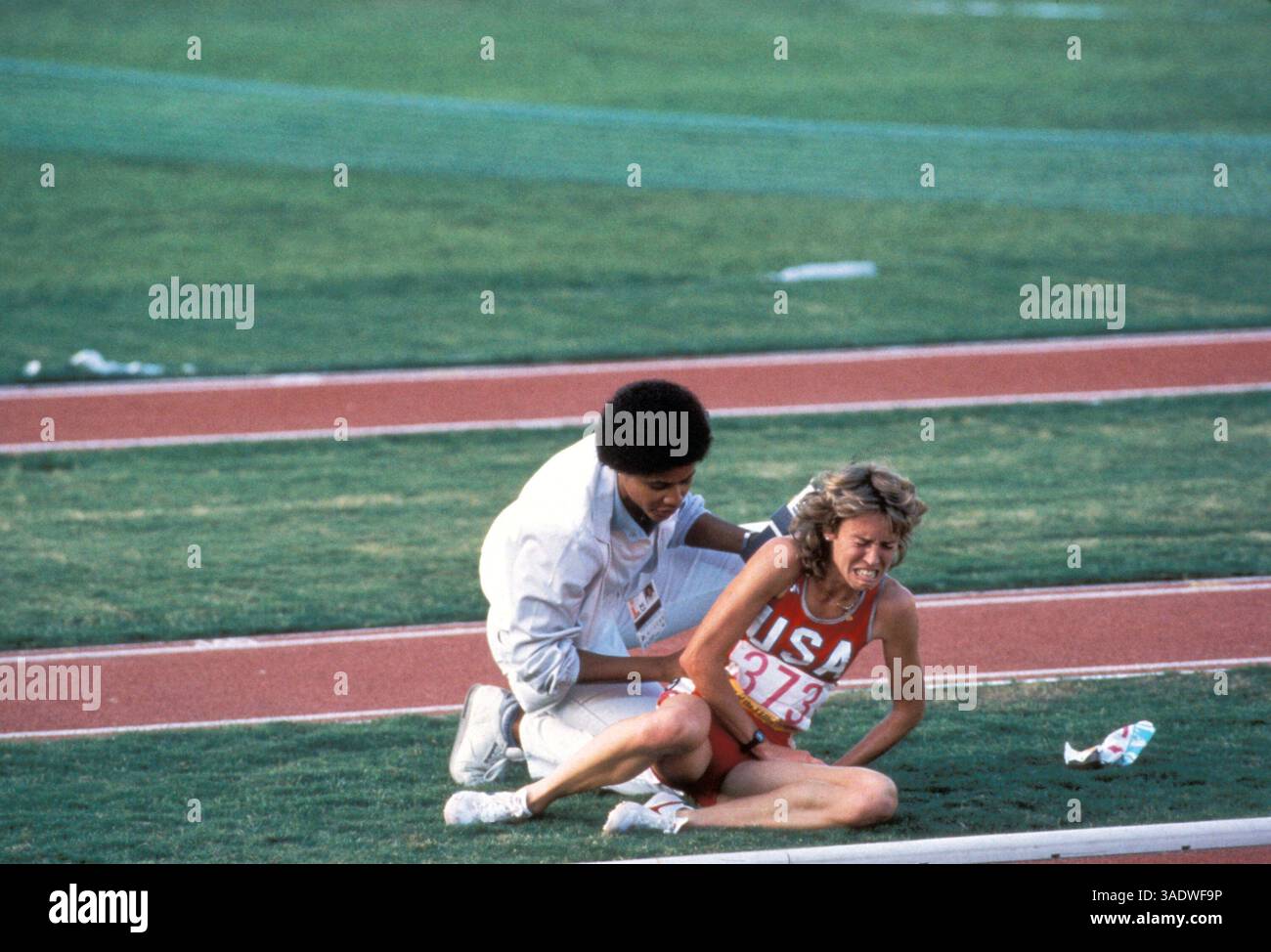 Aug 15, 1984; Los Angeles, CA, USA; In the 1984 Los Angeles Olympics ...