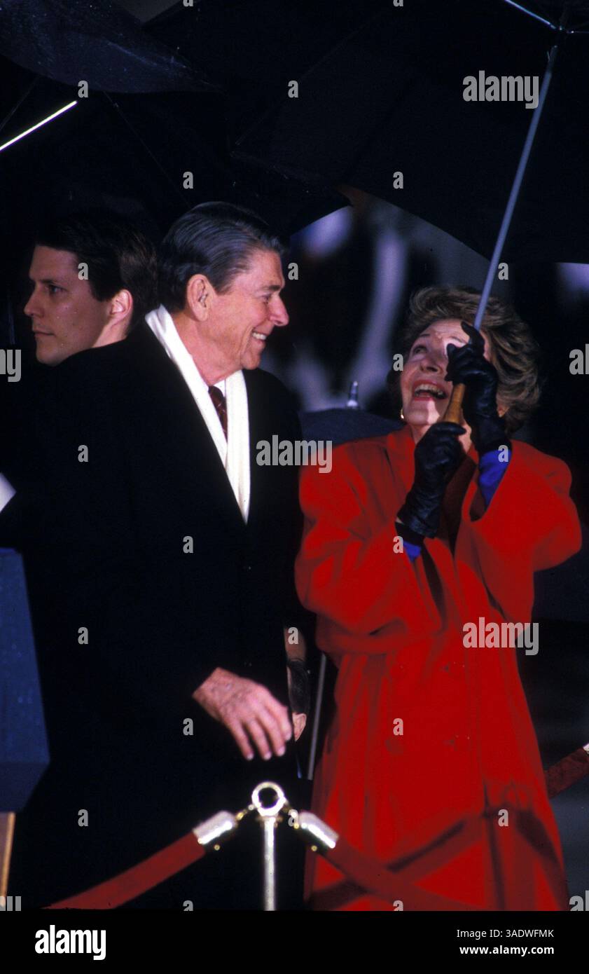 Dec 10, 1987. Washington, DC, USA. President RONALD REAGAN and First ...